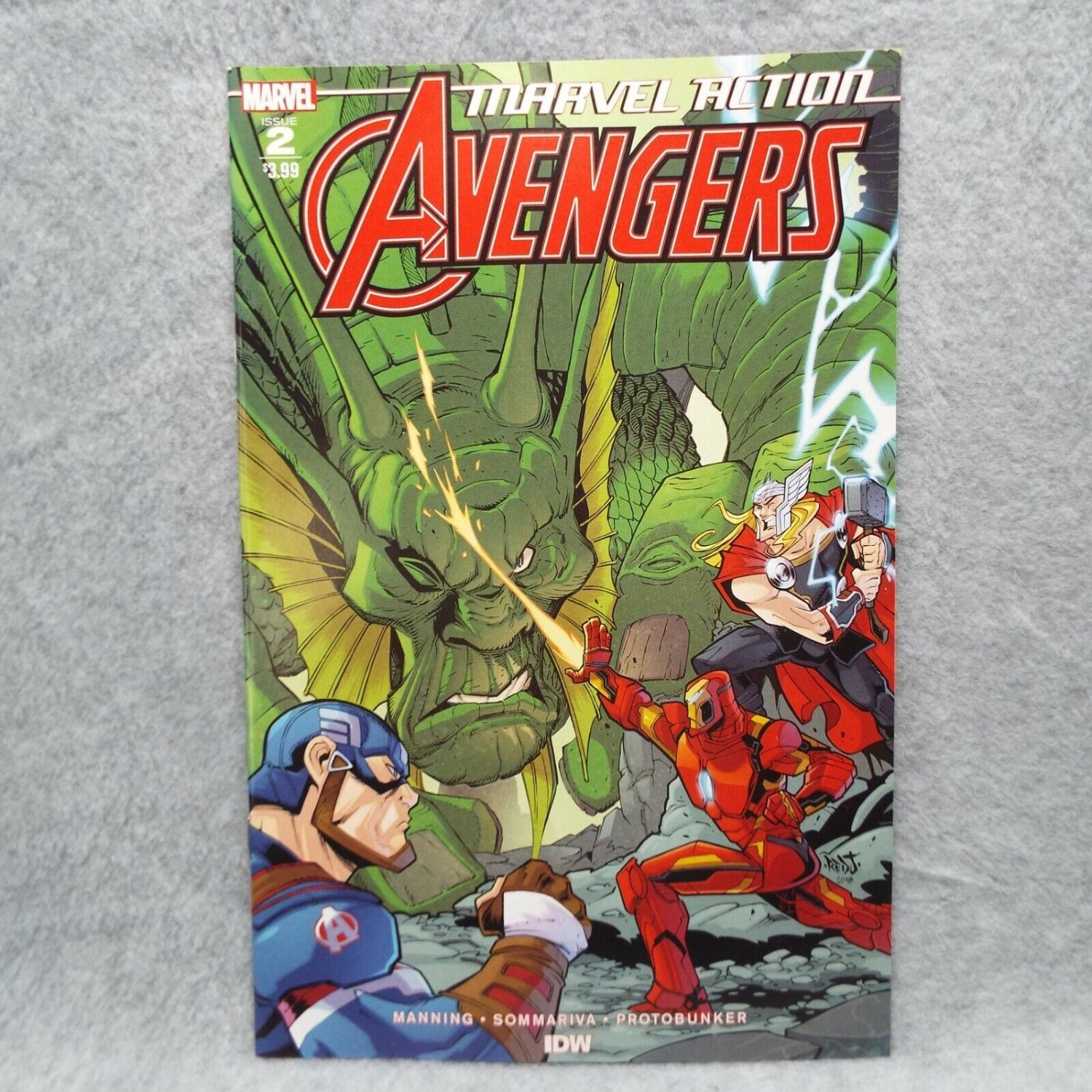 Marvel Action Avengers 2 IDW Comic Book Captain America Thor Iron Man