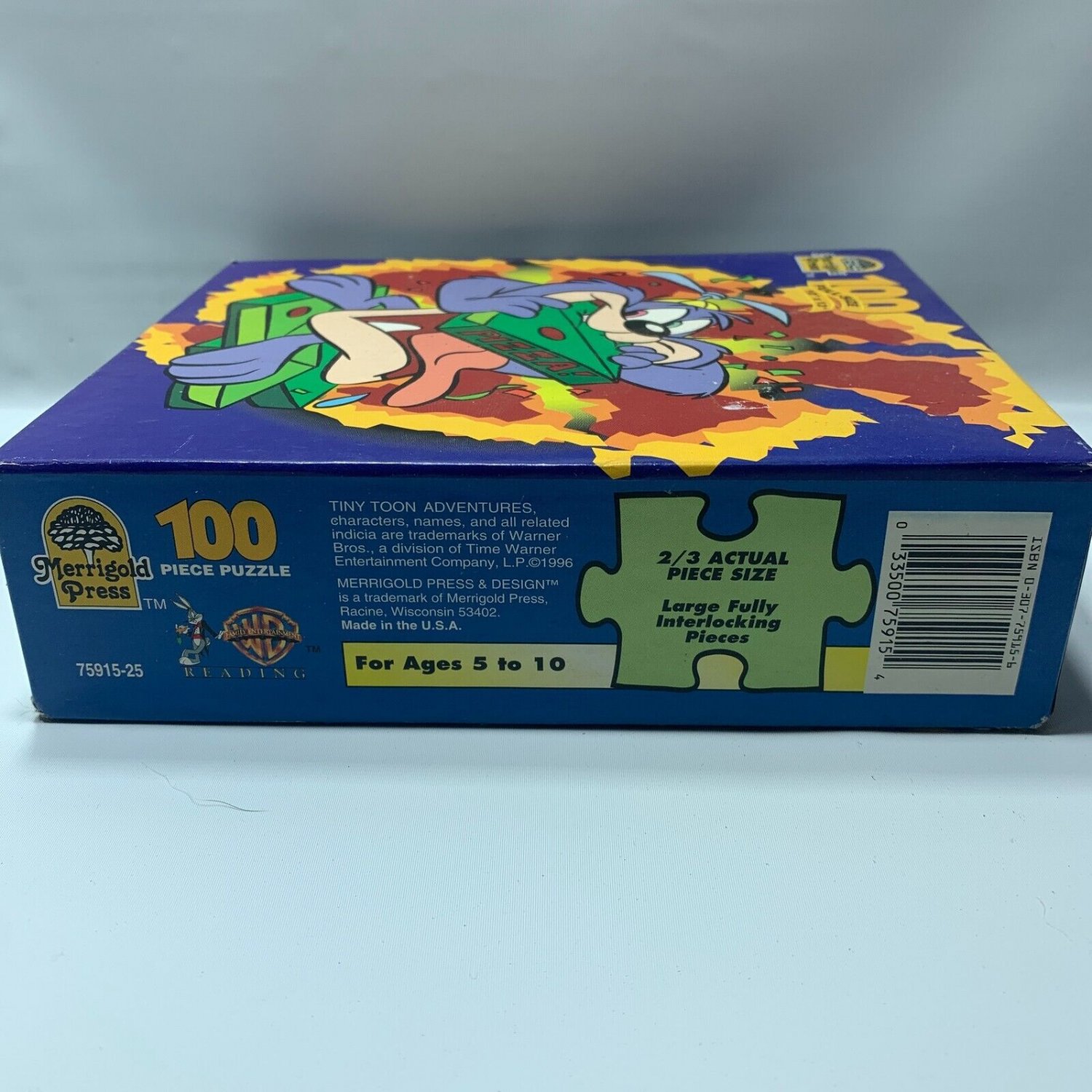 1996 Tiny Toon Adventures Dizzy Devil 100 PC Jigsaw Puzzle Complete