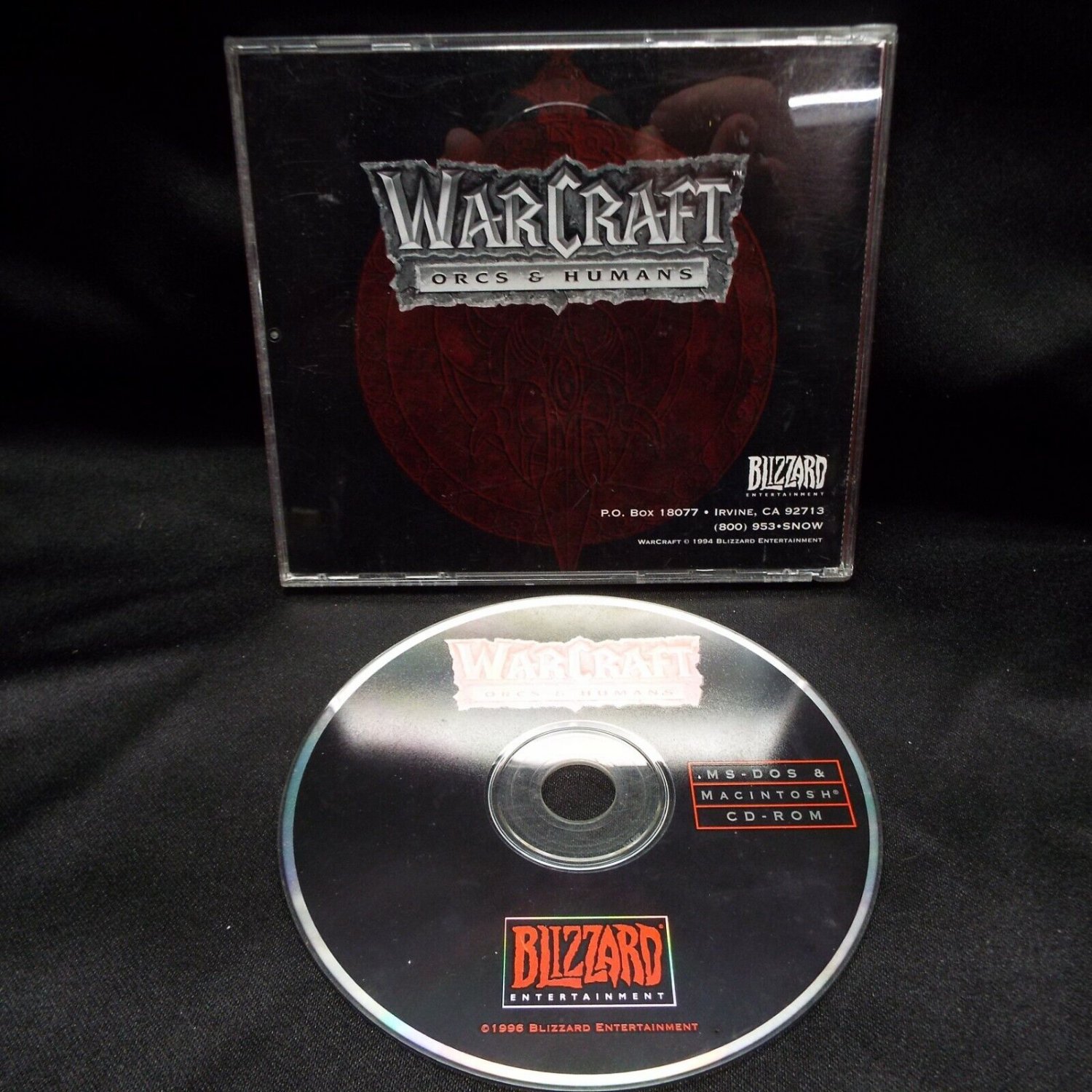 WarCraft Orcs & Humans PC RTS Windows 95 98 XP Mac CD-ROM Blizzard