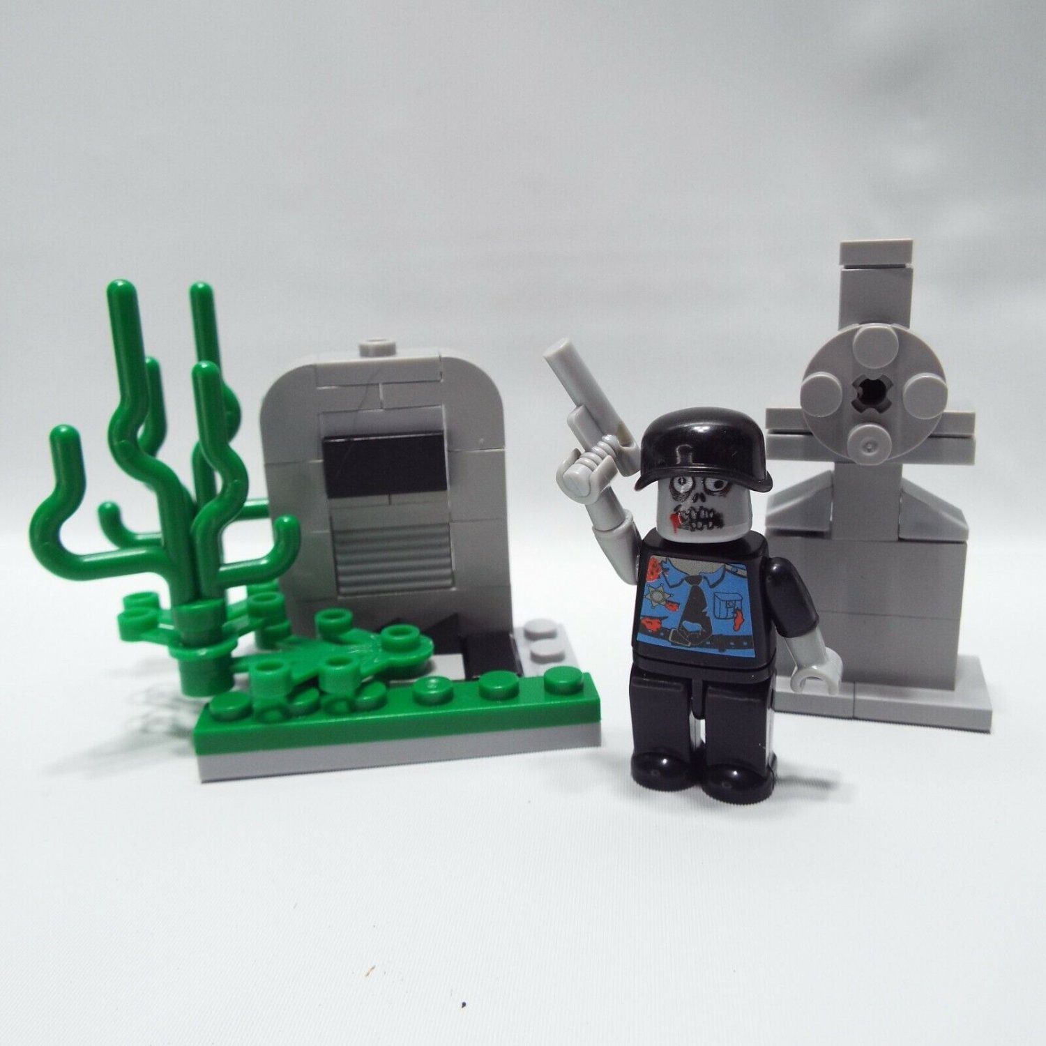 Zombie Cemetery Plants Tombstone Grave 51 Piece Building Set Make It Blocks