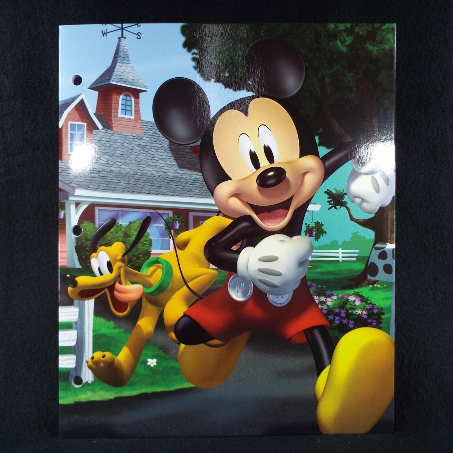 Disney Mickey Mouse and Pluto Folder Pocket Portfolio