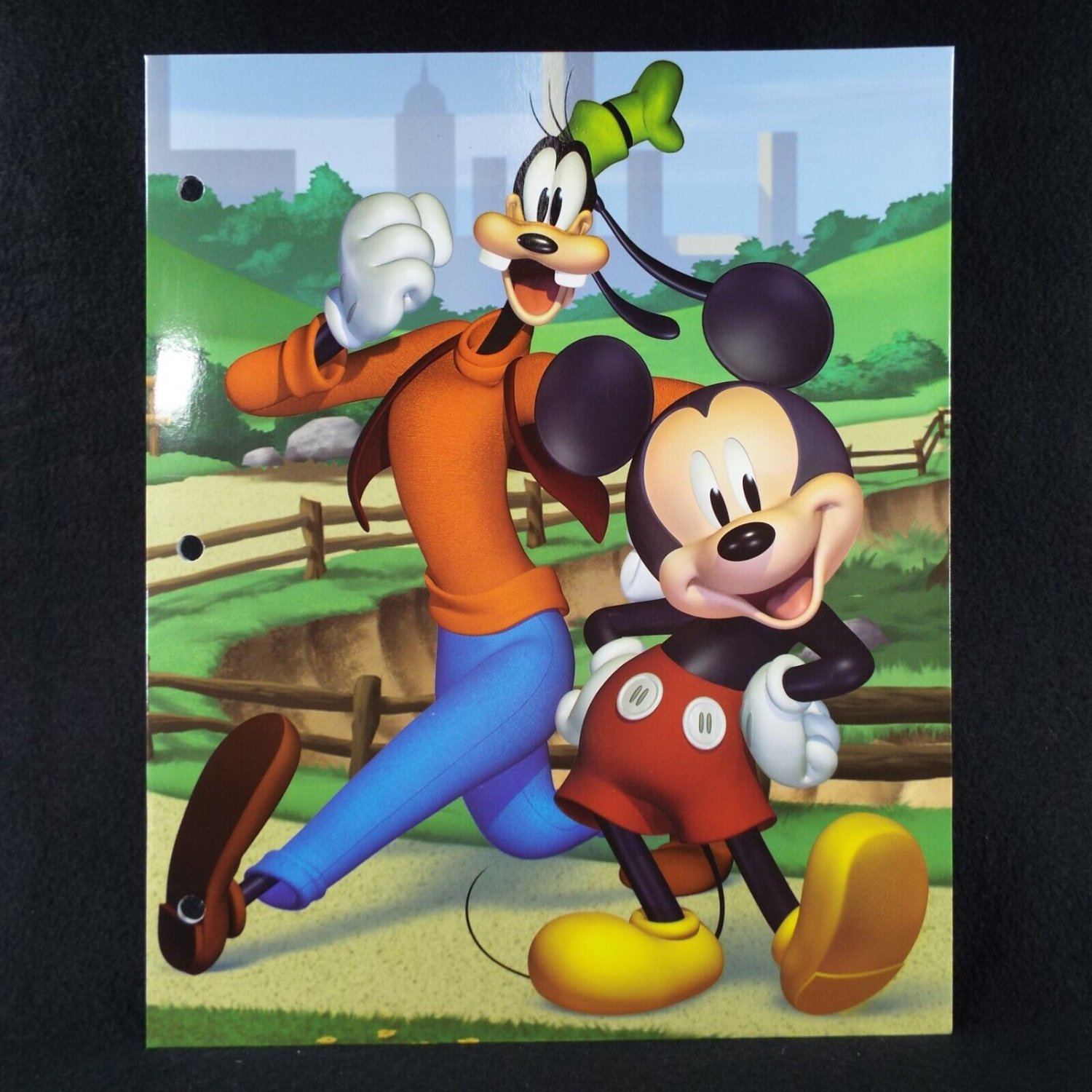 Disney Mickey Mouse and Goofy Folder Pocket Portfolio