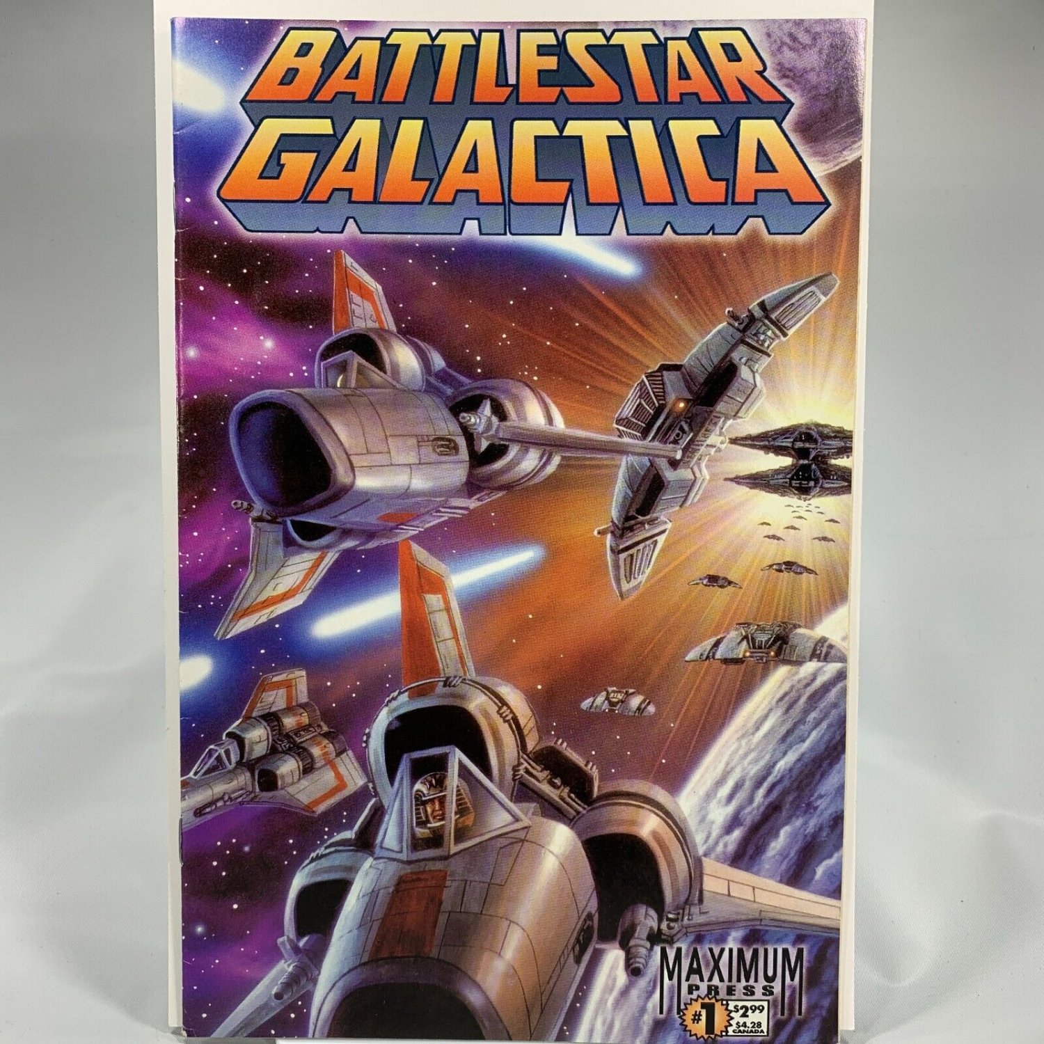 Battlestar Galctica #1 Maximum Press Comic January 1997