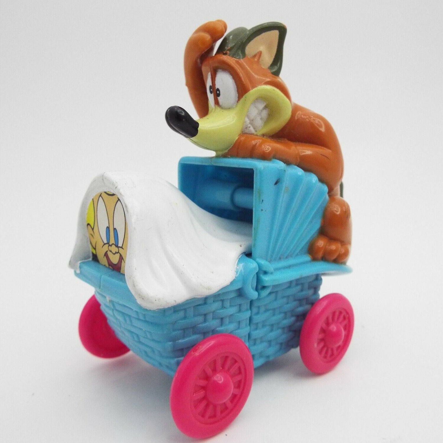 Animaniacs Mindy and Buttons Toy Baby Carriage 1994 Mcdonalds Happy Meal