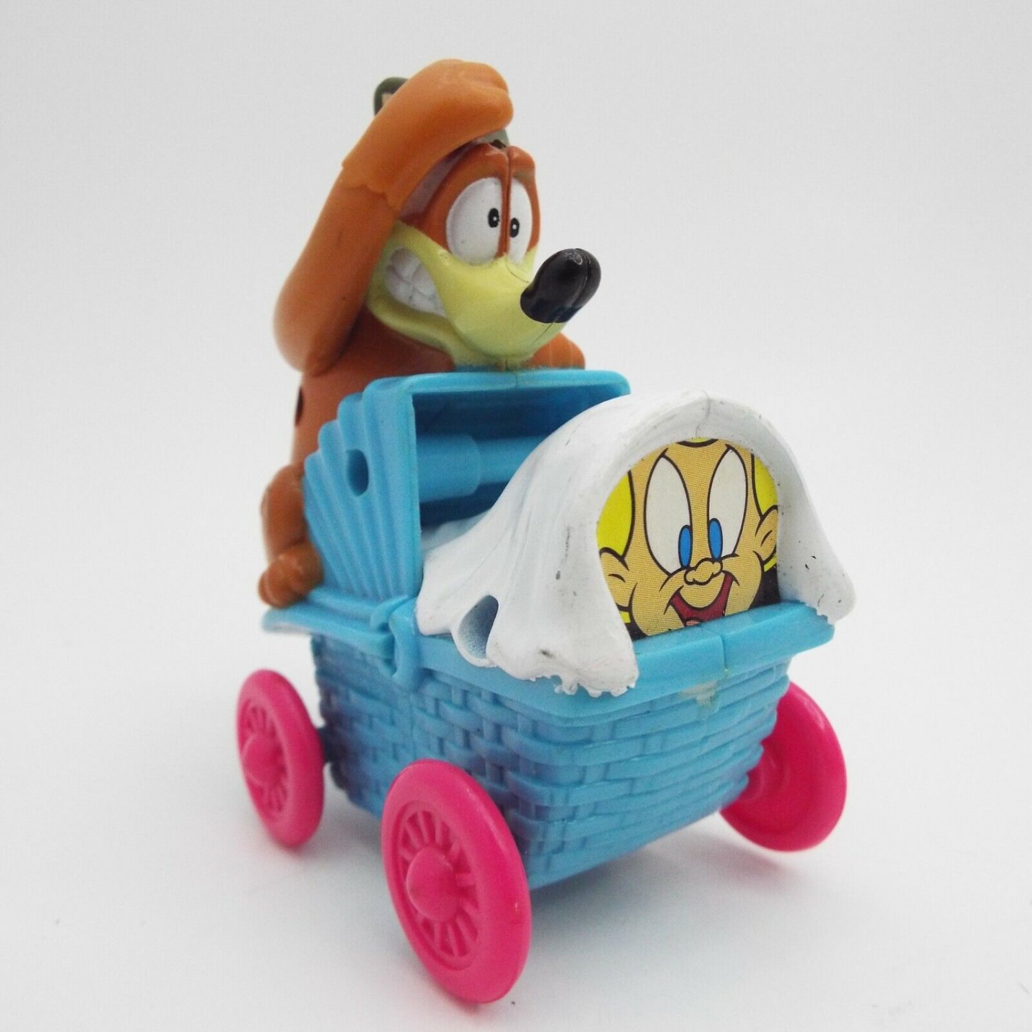 Animaniacs Mindy and Buttons Toy Baby Carriage 1994 Mcdonalds Happy Meal