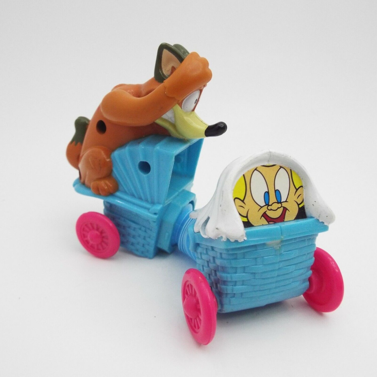 Animaniacs Mindy and Buttons Toy Baby Carriage 1994 Mcdonalds Happy Meal