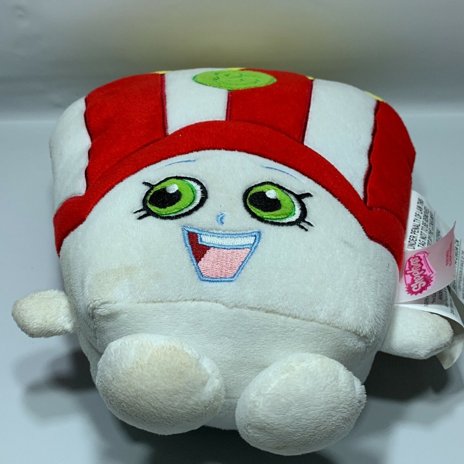 Shopkins Poppy Corn Popcorn Plush 10.5" Plushie Stuffie Food Pillow 2013