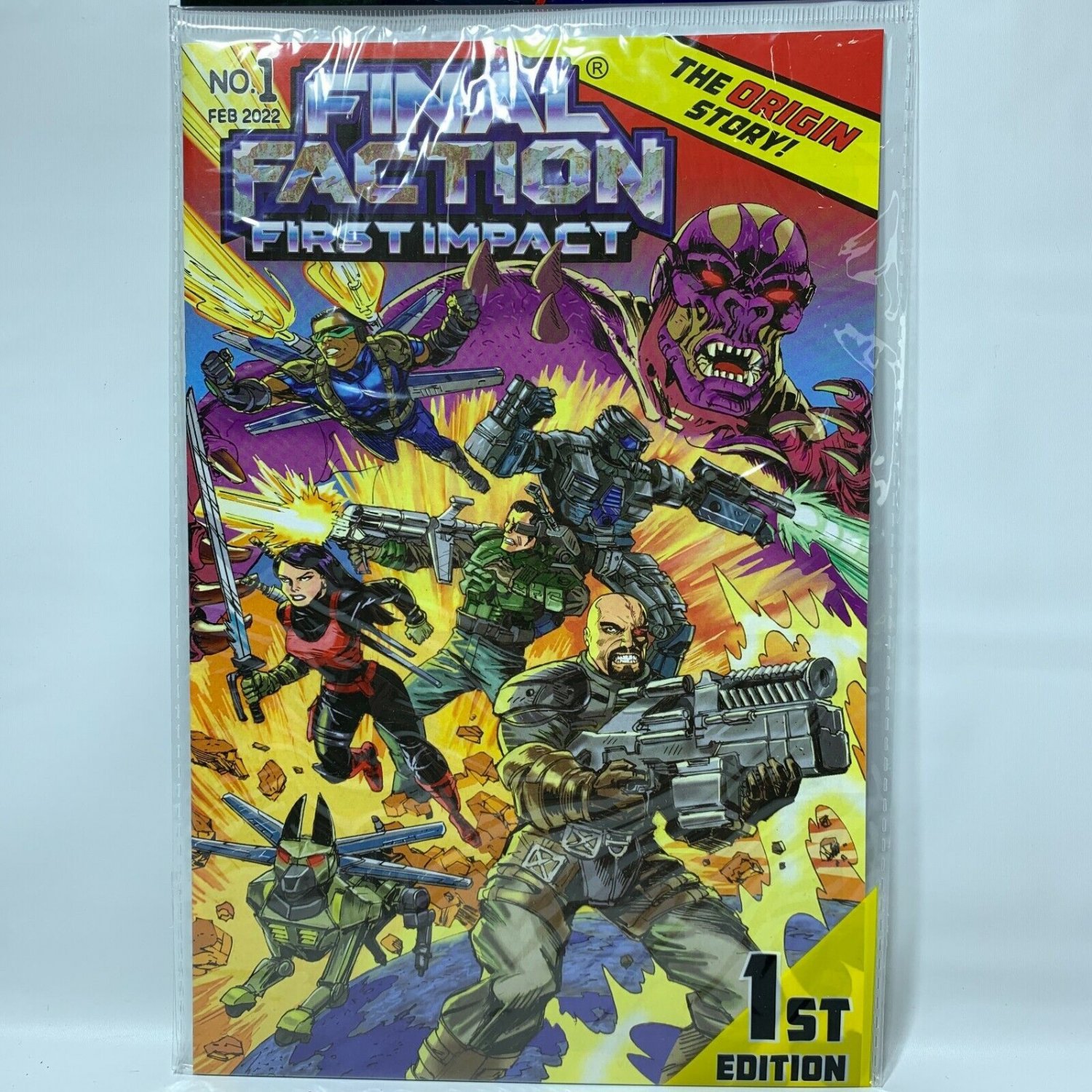 Final Faction First Impact Comic Book Issue #1 Origin Story 1st Edition ...