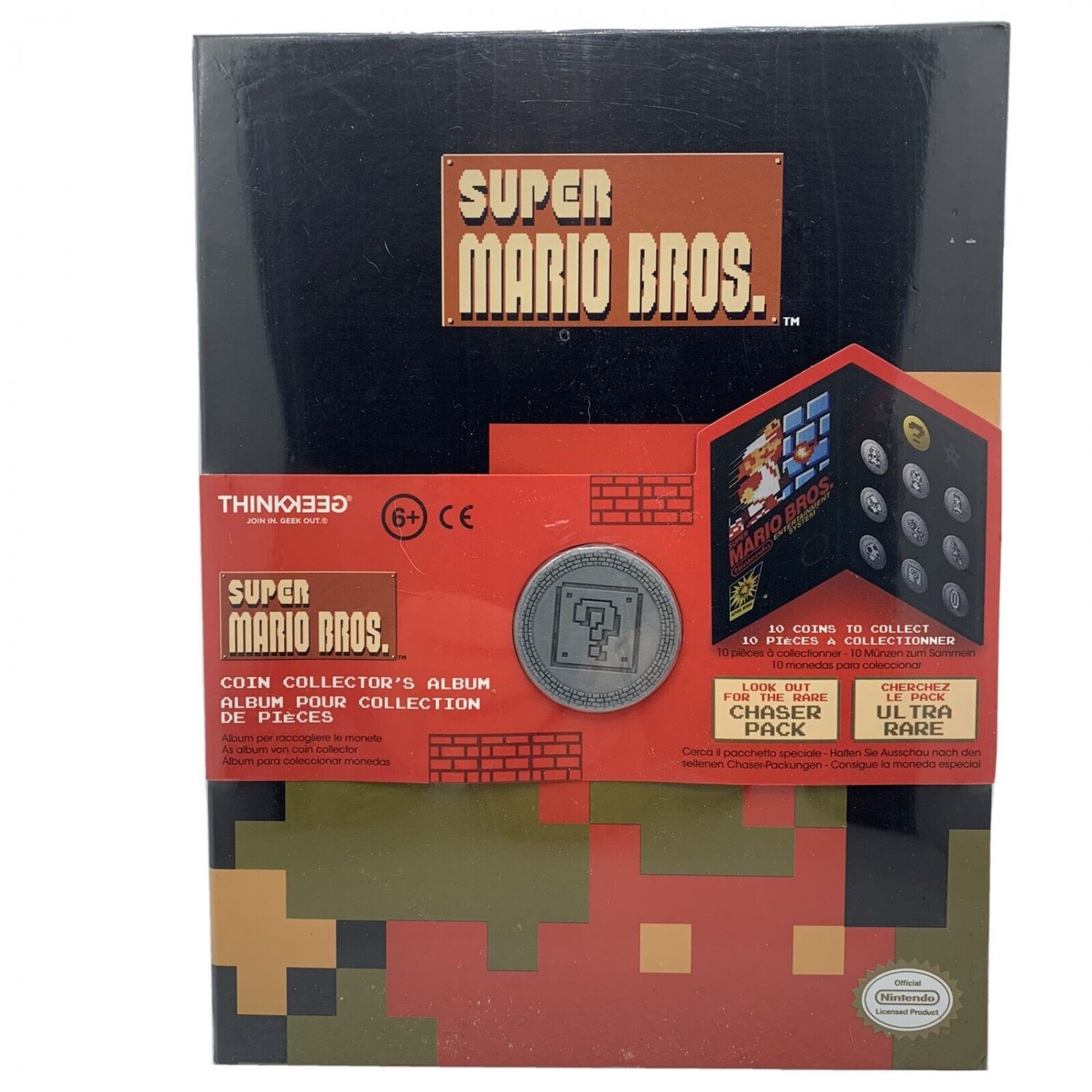 Super Mario Bros Coin Collectors Album ThinkGeek Holds 10 Collectible ...