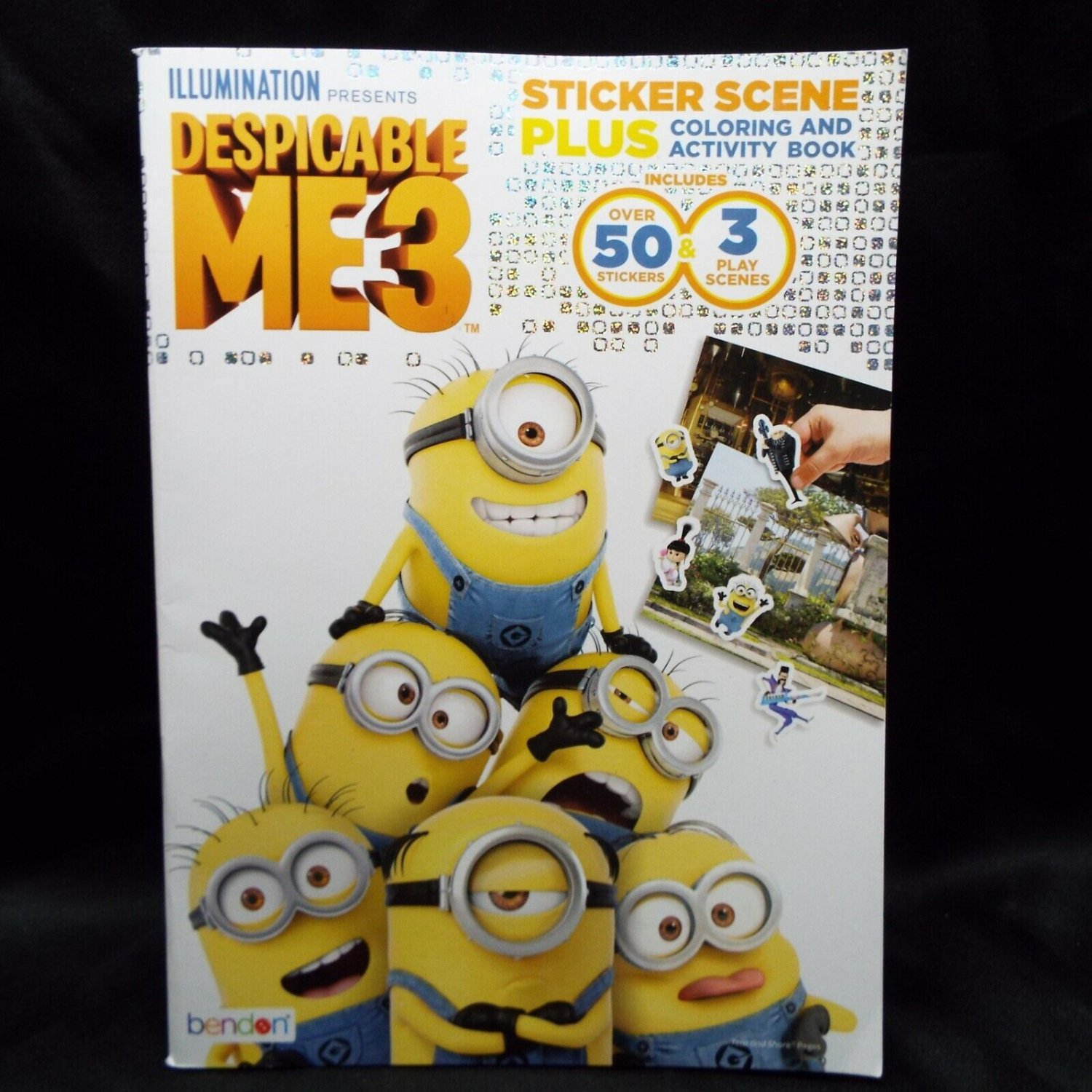 Despicable Me 3 Sticker Scene plus Coloring and Activity Book with 50 ...