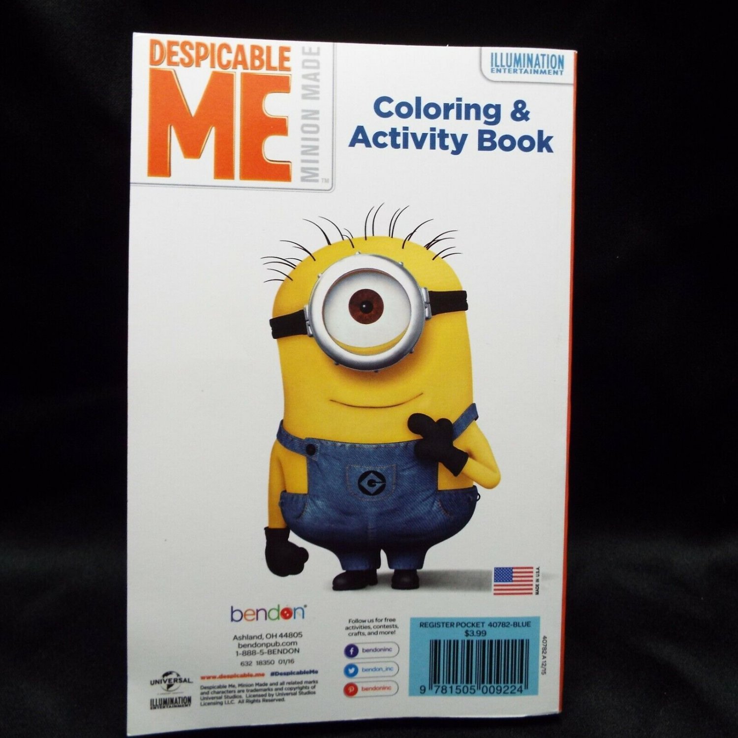 Despicable Me Coloring and Activity Book with Stickers Minion Made