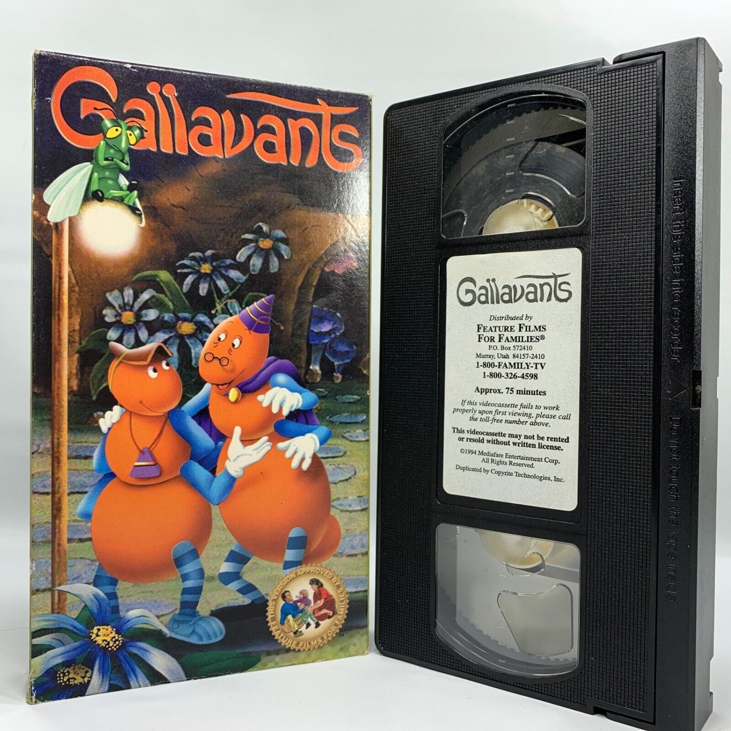 Gallavants Family Cartoon Movie VHS 1999 Feature Films for Families