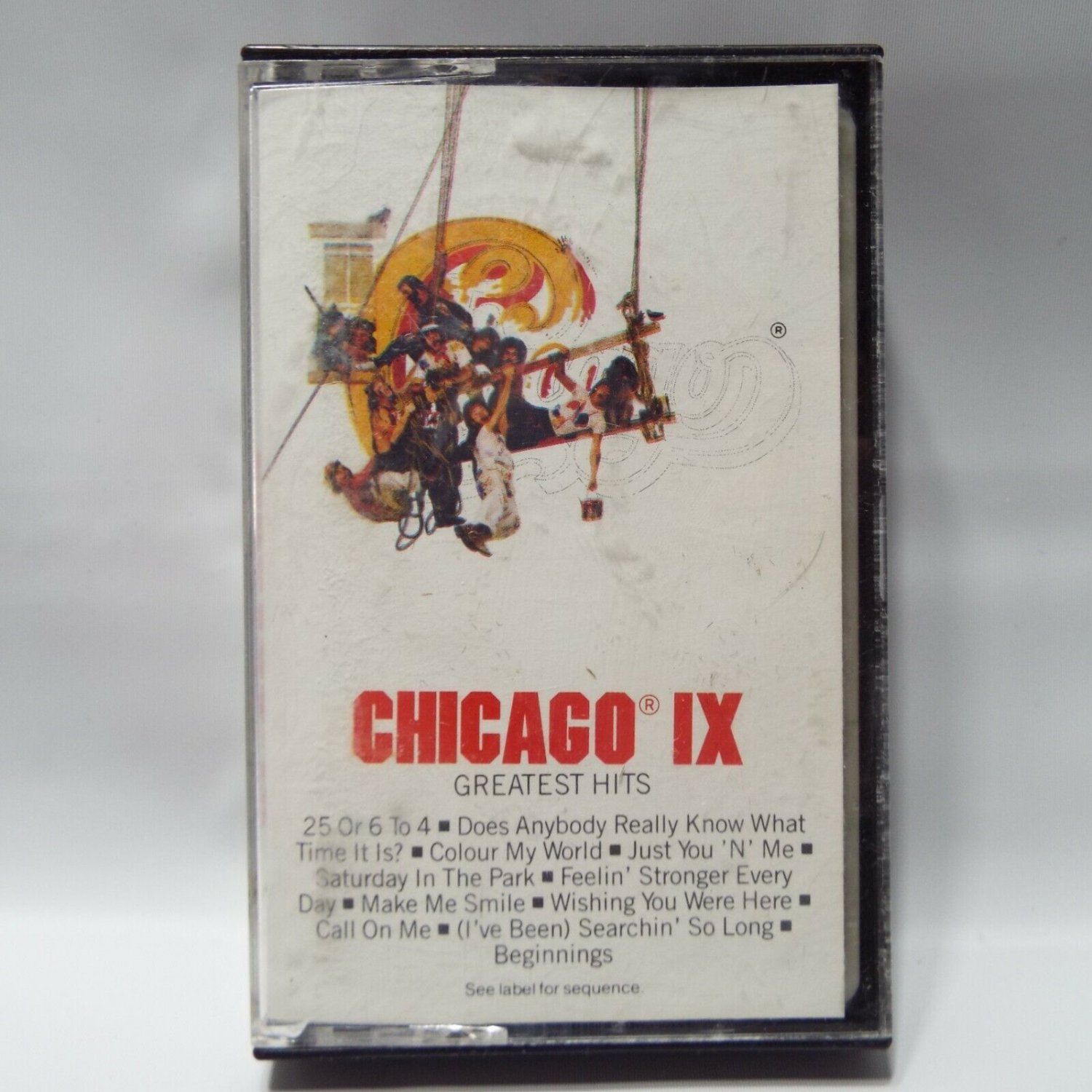 Chicago IX Greatest Hits Audio Cassette Vintage Rock and Roll