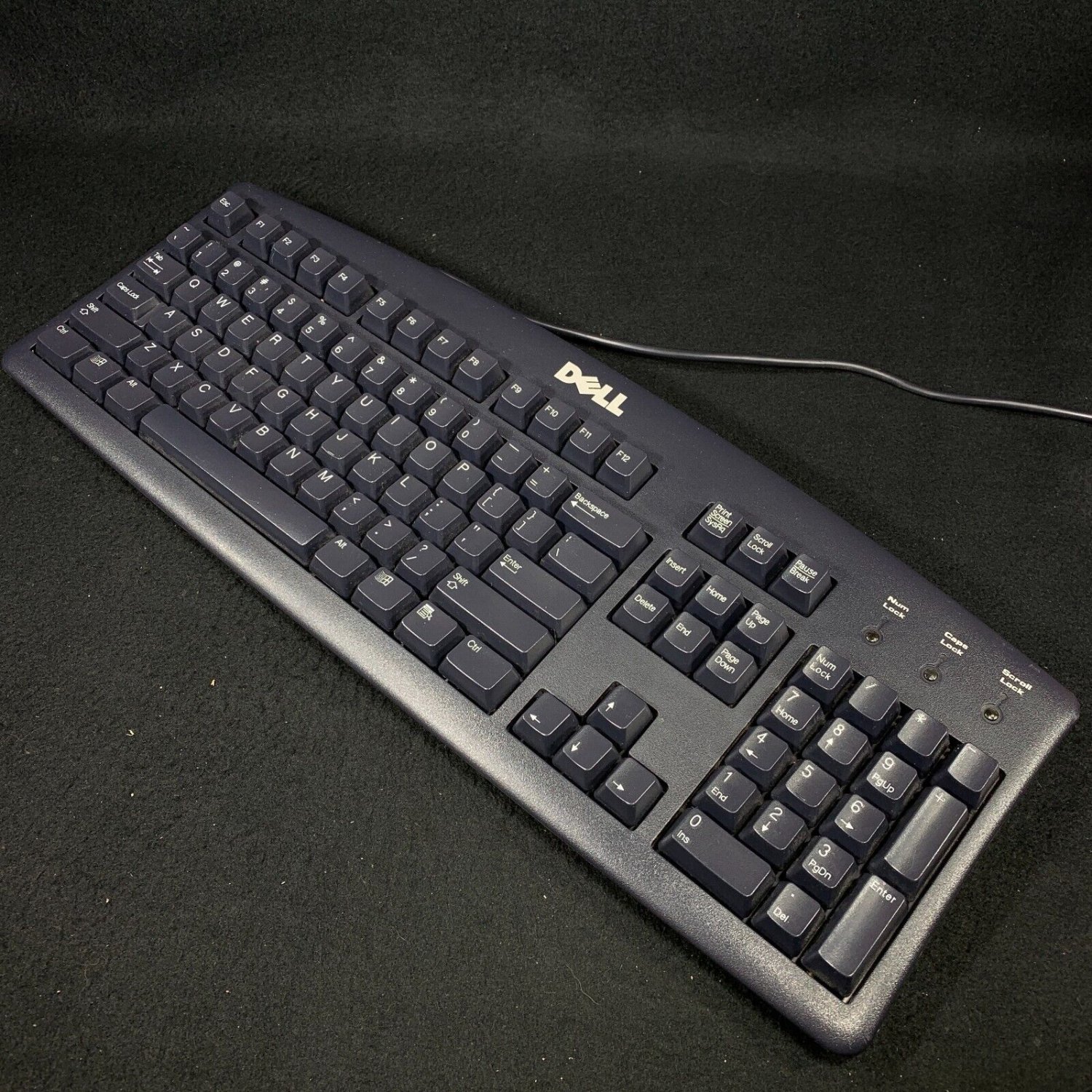 Dell Wired PS/2 Keyboard SK-8110 Black Cleaned Tested Working