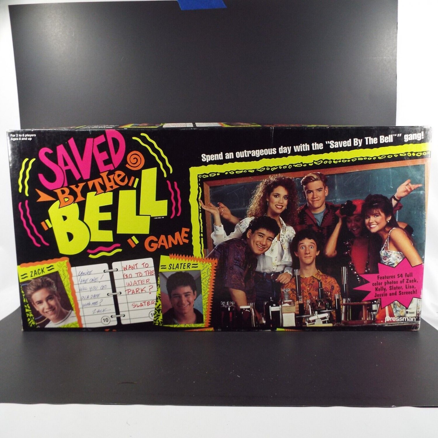 Saved by the Bell Board Game 1992 Pressman Screech Kelly Zac
