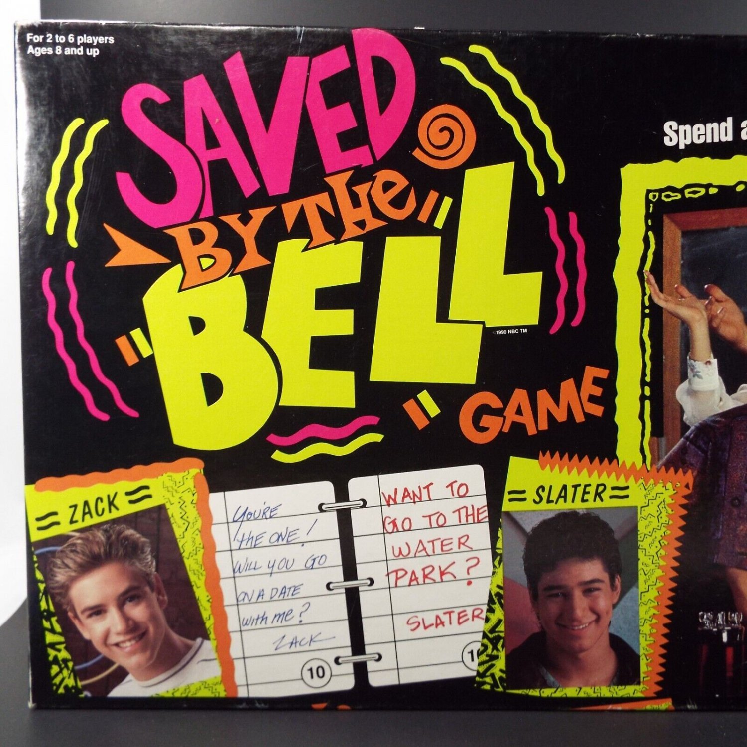 Saved by the Bell Board Game 1992 Pressman Screech Kelly Zac