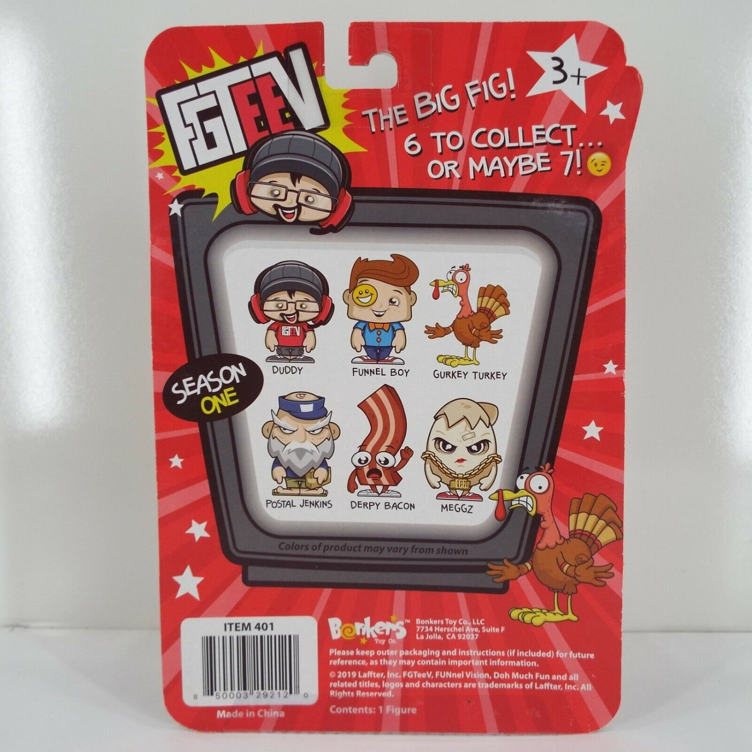 FGTeeV Season 1 Postal Jenkins Family Gaming TV Youtube Collectible Figure