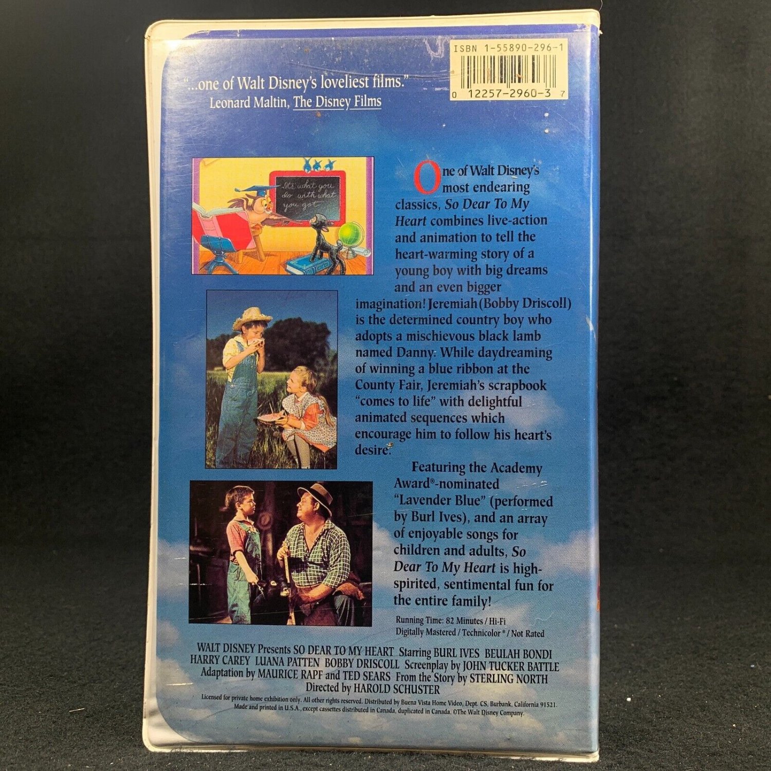 Walt Disneys So Dear To My Heart Vhs Clamshell Live Action Animated