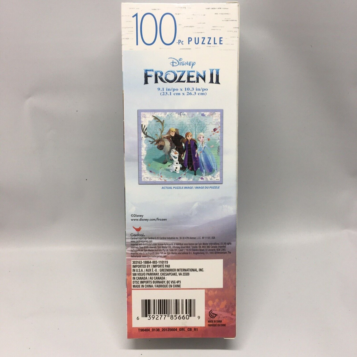 Cardinal Frozen 2 100 Piece Puzzle Elsa Anna Olaf Kristoff