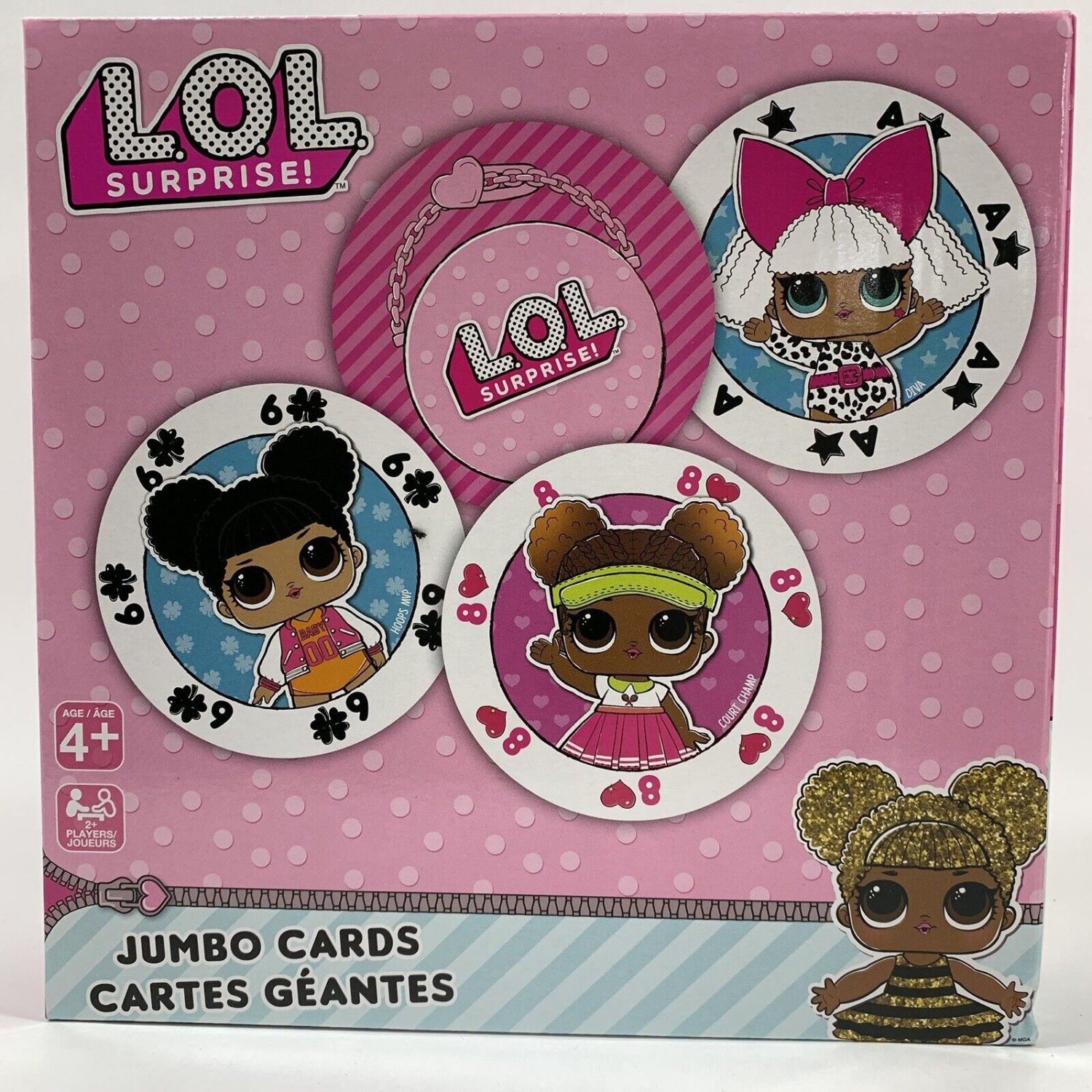 LOL Surprise Jumbo Playing Cards Hoops MVP Deva Rocker Court Champ