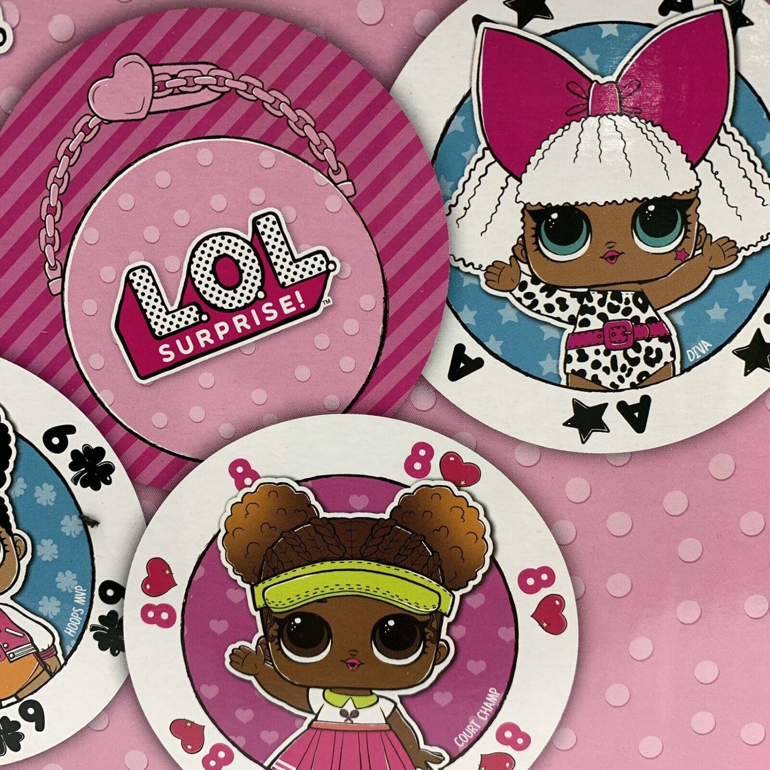 LOL Surprise Jumbo Playing Cards Hoops MVP Deva Rocker Court Champ