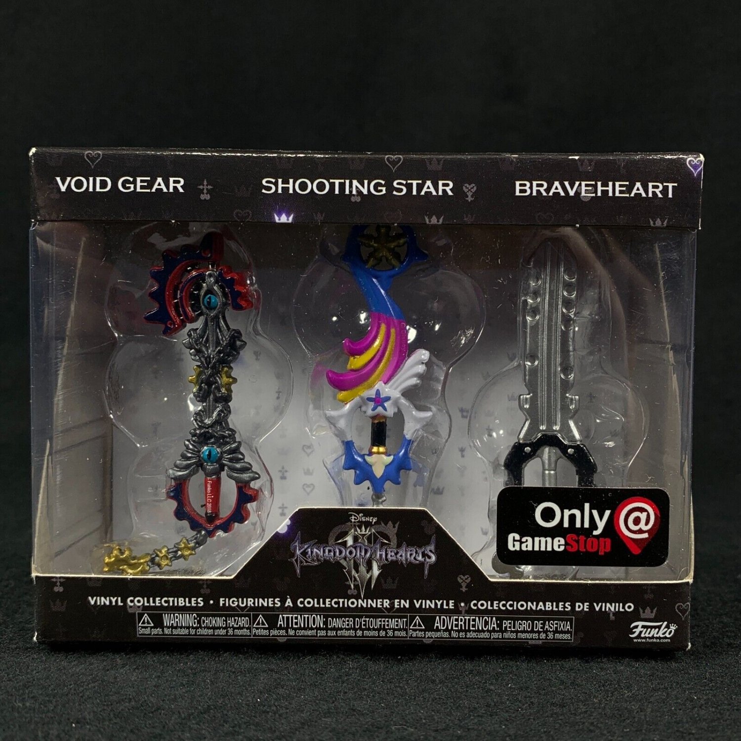Funko Kingdom Hearts 3 Replica Keyblades Void Gear Shooting Star Braveheart