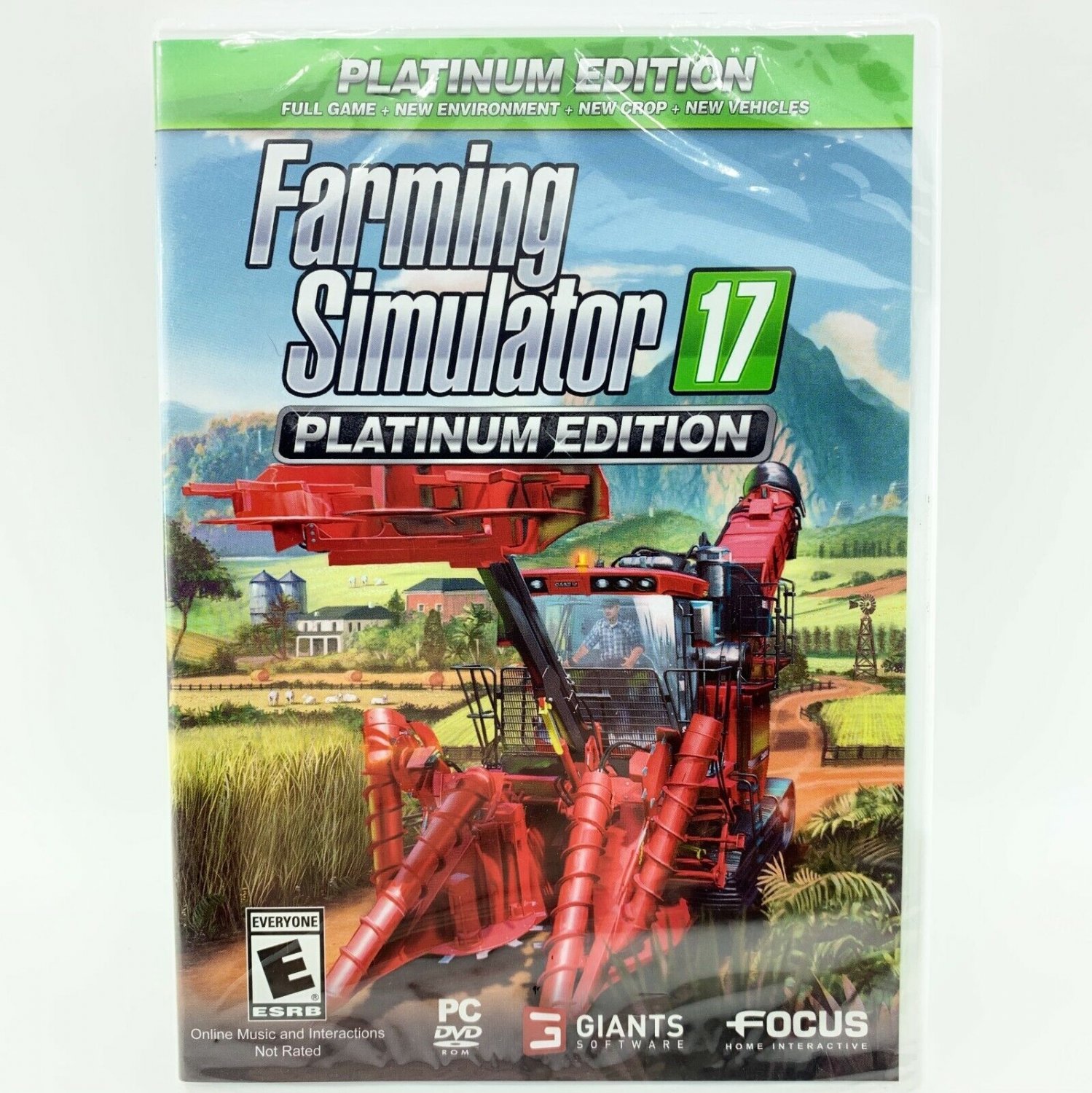 Farming Simulator 17 Platinum Edition PC Game Windows 7 8 10 DVD-ROM Farm