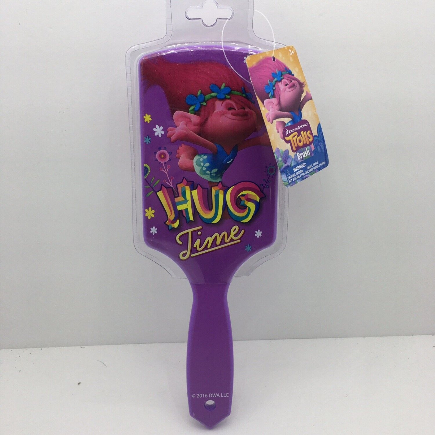 Trolls Hairbrush Poppy Hug Time Dreamworks Purple Brush Fashion Girls Gift