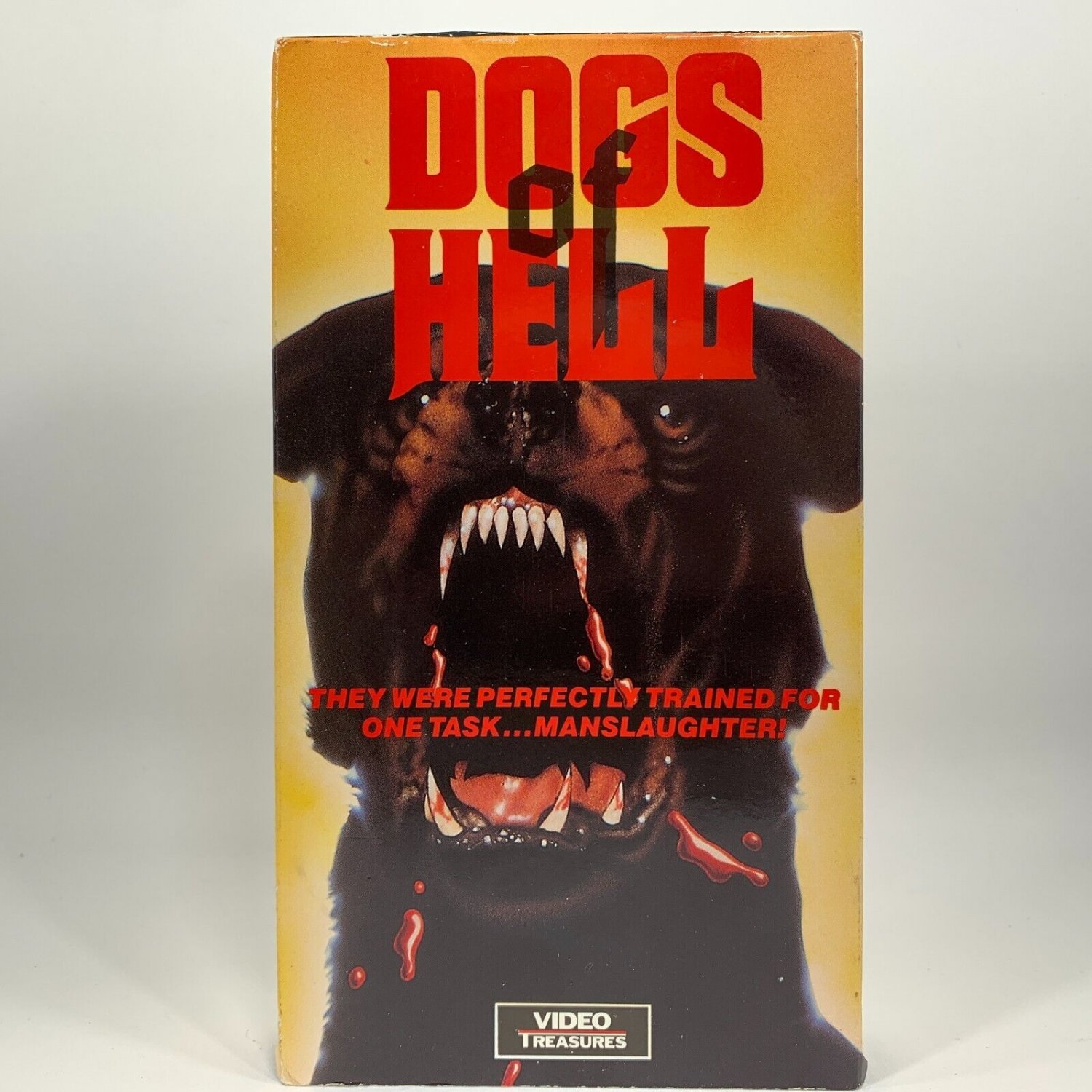 Dogs of Hell VHS Horror Video Treasures 1985 Dog Classic Rottweilers OOP