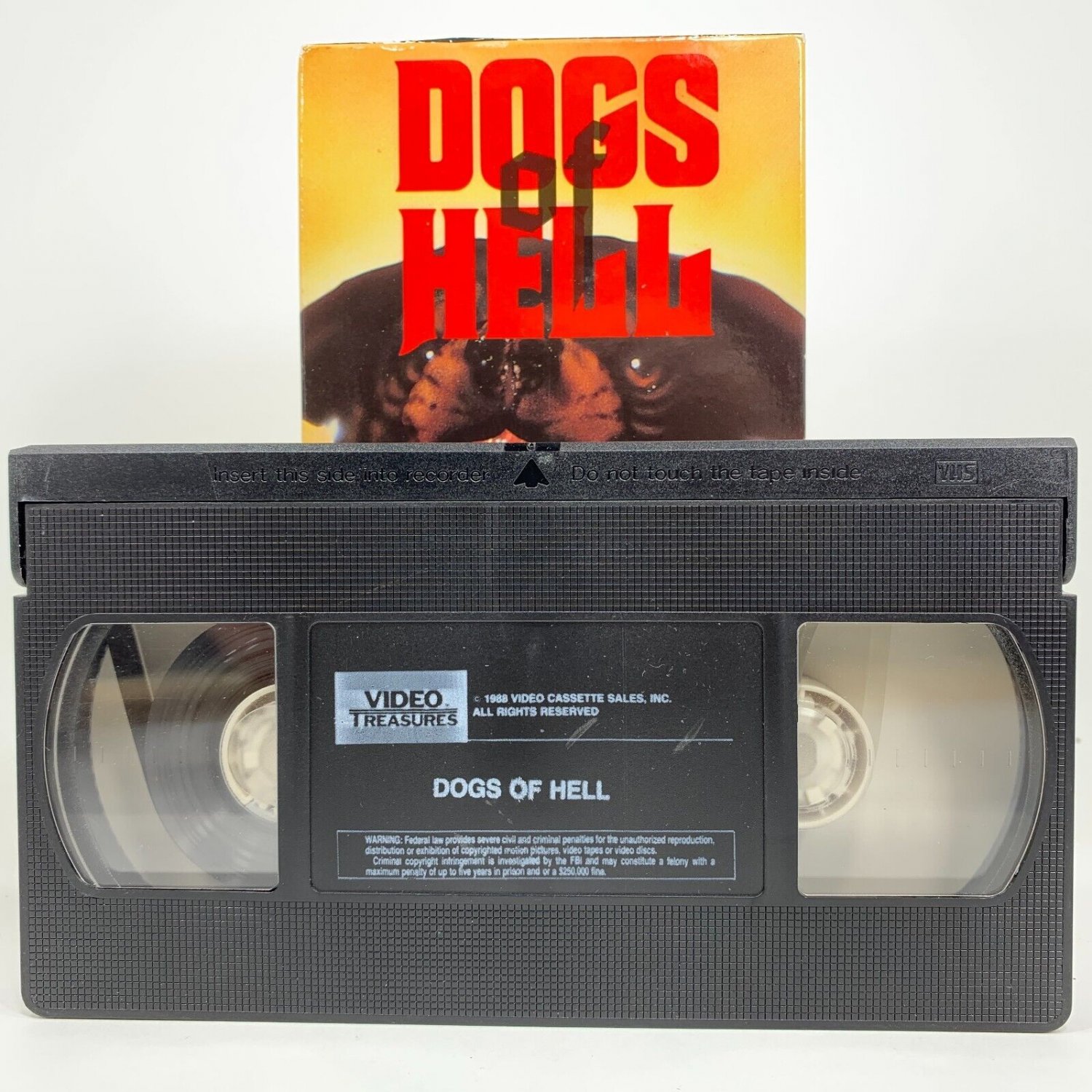 Dogs of Hell VHS Horror Video Treasures 1985 Dog Classic Rottweilers OOP