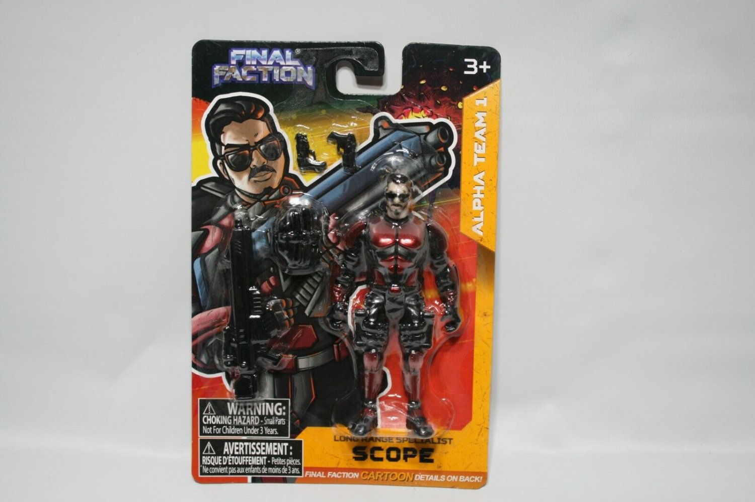 Final Faction Scope Action Figure Long Range Specialist Alpha Team 1 NEW
