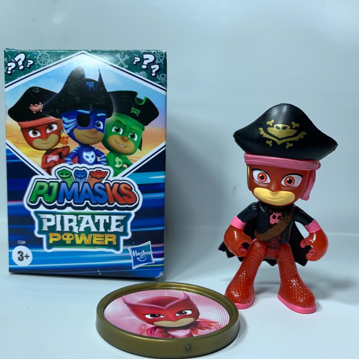 PJ Masks Pirate Power Mystery Figure Owlette and Coin Hasbro 2021