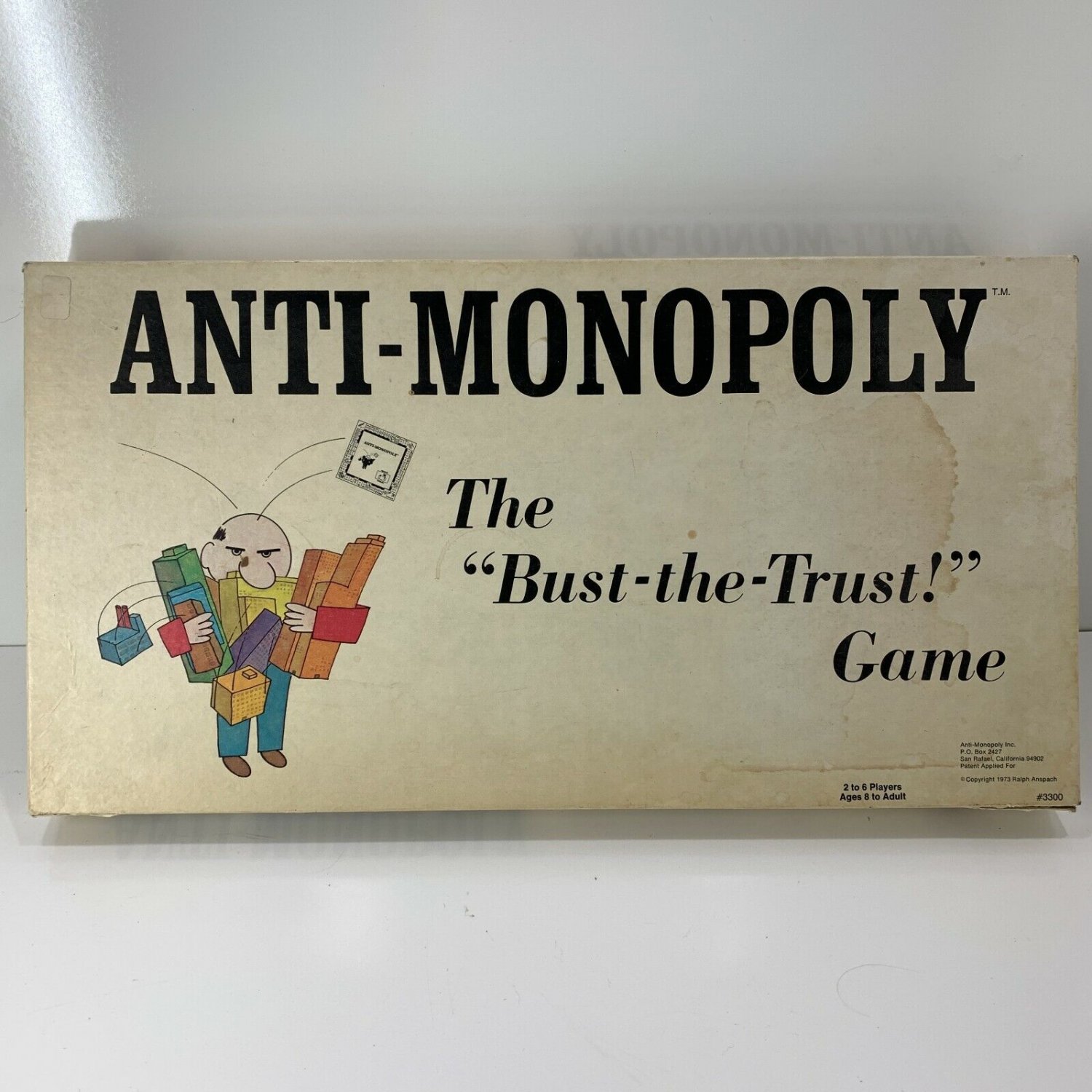 1973 Anti-Monopoly Board Game Bust The Trust Ralph Anspach Finance ...