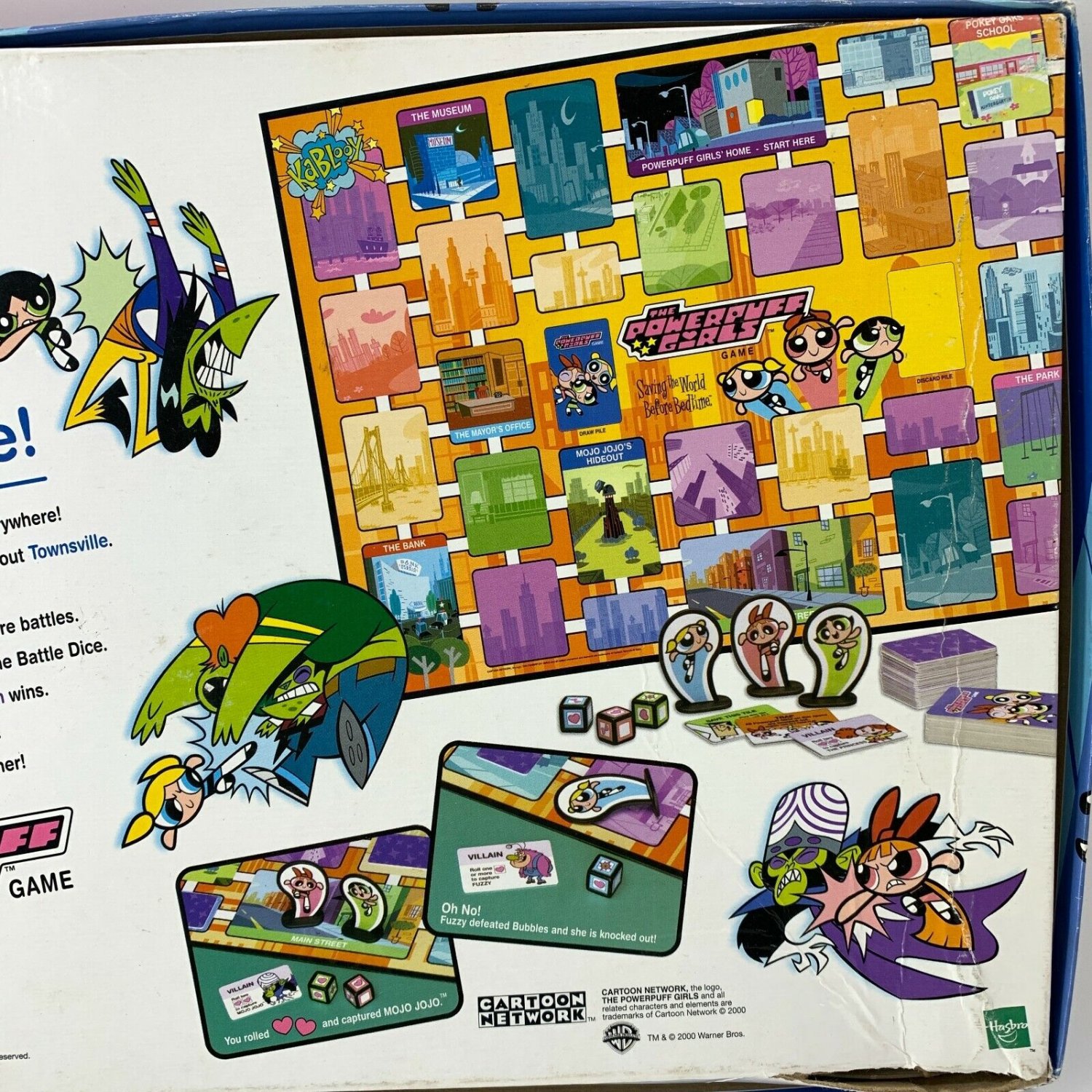 Powerpuff Girls Game Saving The World Before Bedtime Milton Bradley VTG ...