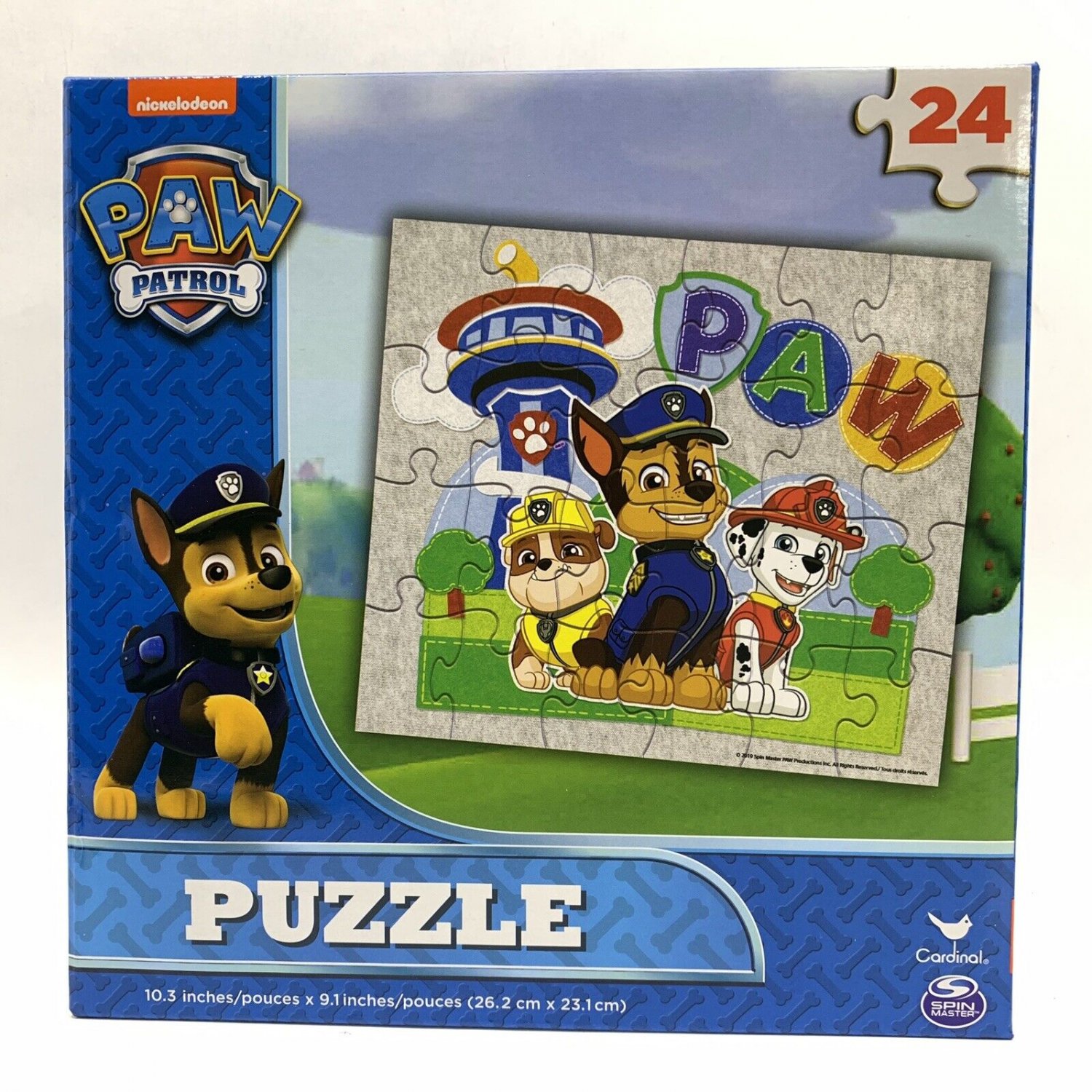 Nickelodeon Paw Patrol Jigsaw Puzzle 24 Piece Chase Rubble Marshall 10 ...