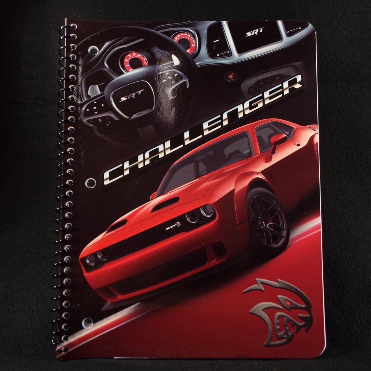 Dodge Challenger SRT Hellcat Notebook 70 Wide Ruled Sheets 1 Subject