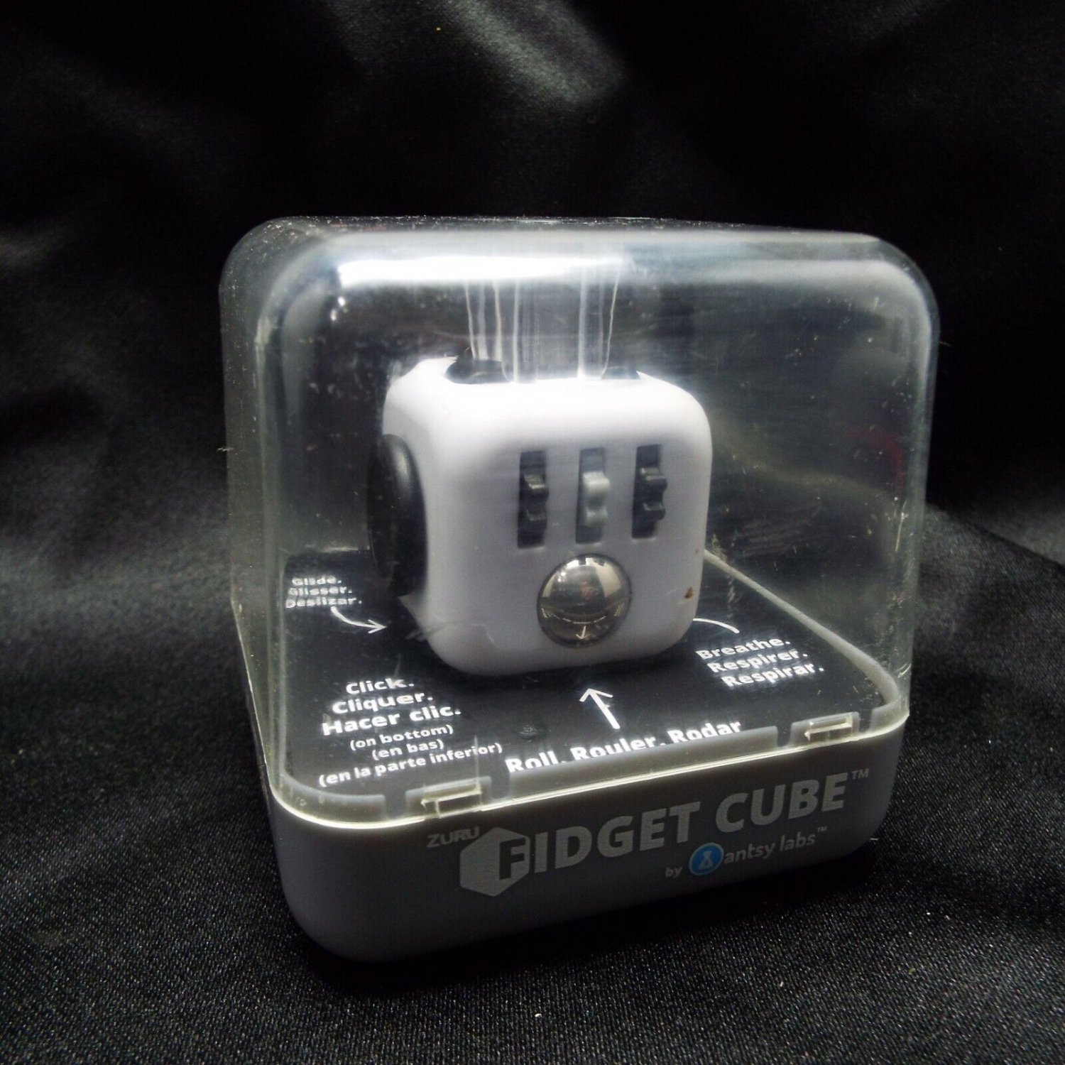 Original Antsy Labs Fidget Cube White Zuru Click Roll Flip