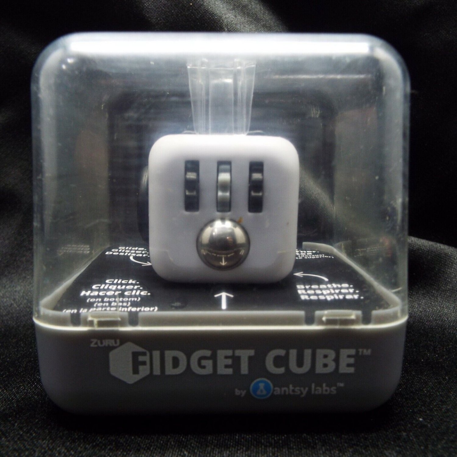 Original Antsy Labs Fidget Cube White Zuru Click Roll Flip