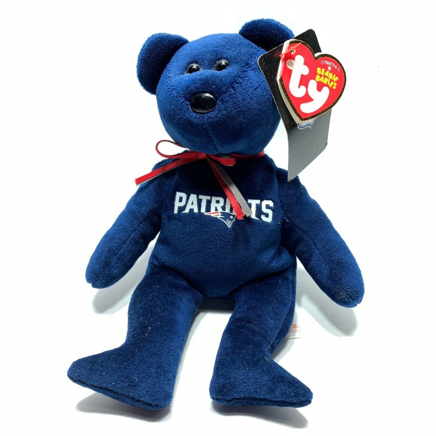 Ty Beanie Baby New England Patriots Bear NFL Plush Plushie 2015