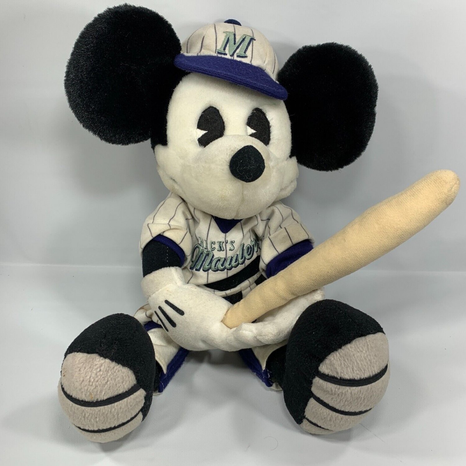 Mick's Maulers Disney Mickey Mouse Baseball Player Plush Plush Stuffie Cute