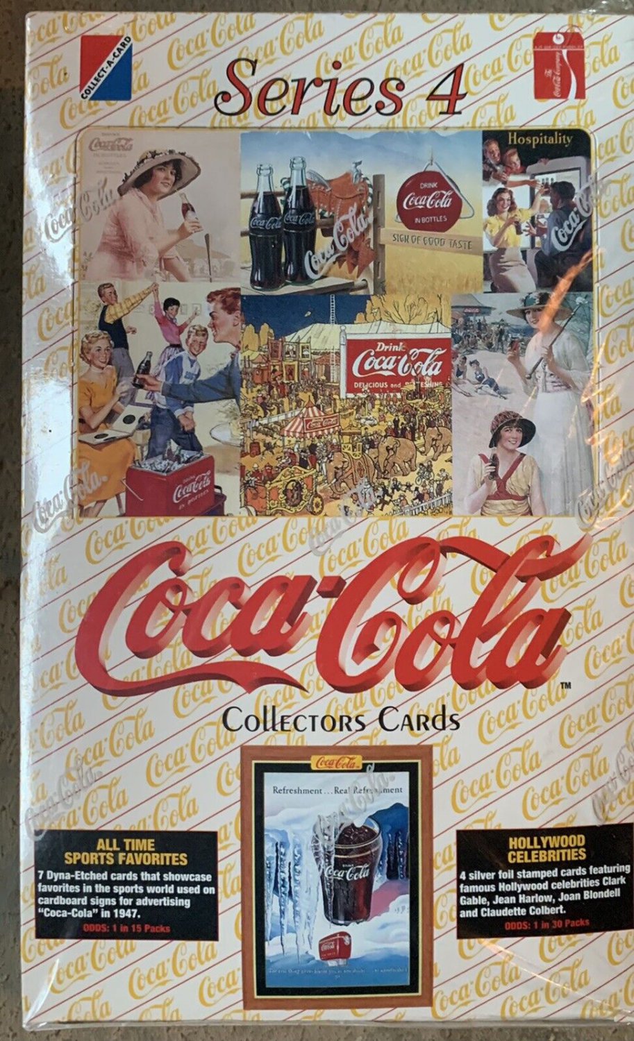 1995 Coca Cola Collect-A-Card Wax Box Series 4 Mint-Sealed