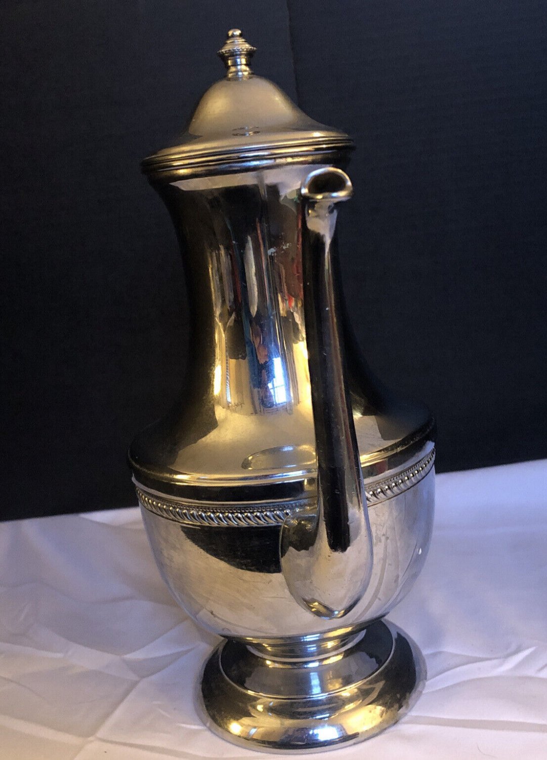 Vintage Stainless Chromium Steel Kettle made by Cromwell Silver Mfg Corp.