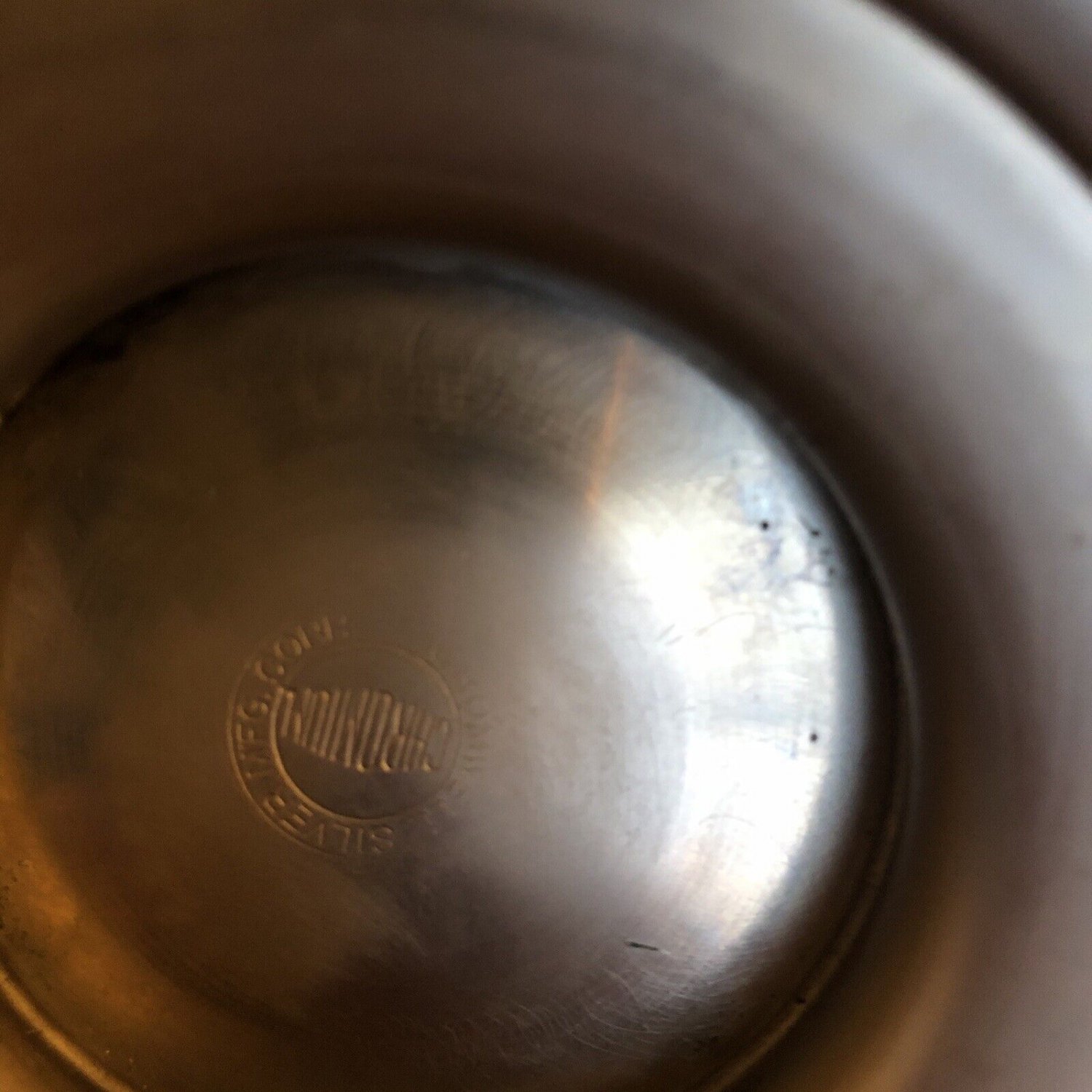Vintage Stainless Chromium Steel Kettle made by Cromwell Silver Mfg Corp.