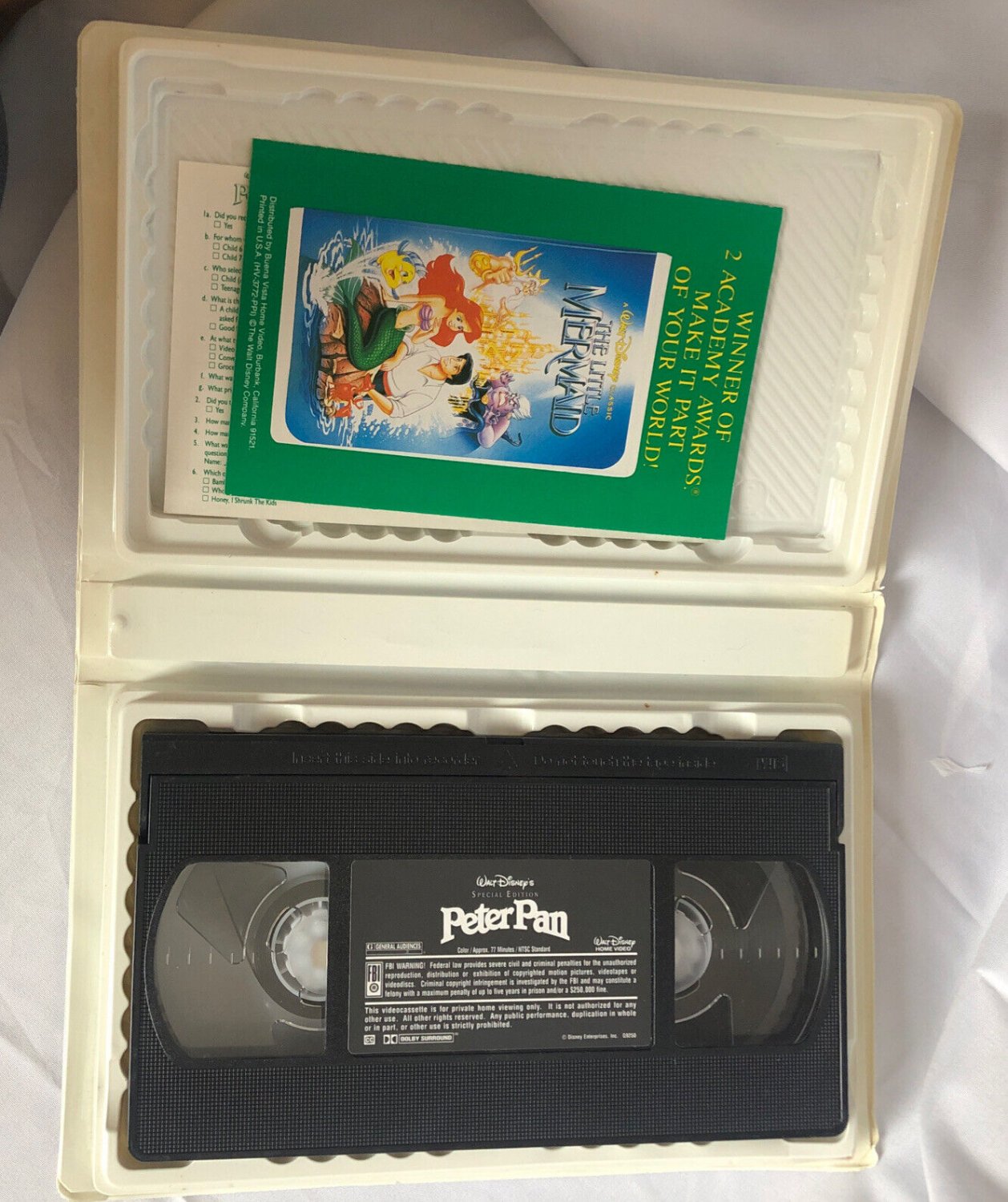 Peter Pan Special Edition (VHS, 2002) Walt Disneys Tinker Bell