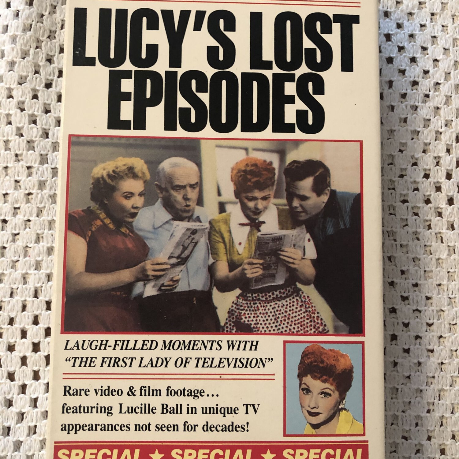 Lucille Ball Lucys Lost Episodes VHS Tape I Love Lucy