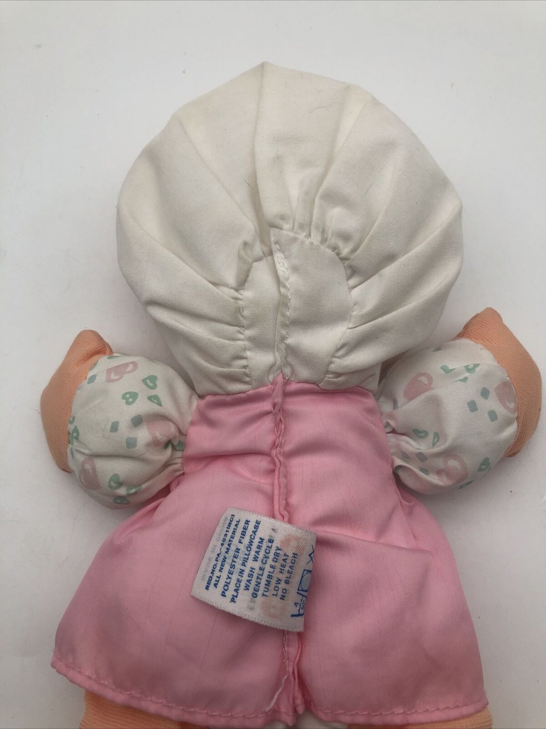 Vintage 1994 Fisher Price Puffalump Baby Doll Pink Dress #1211 Rattle