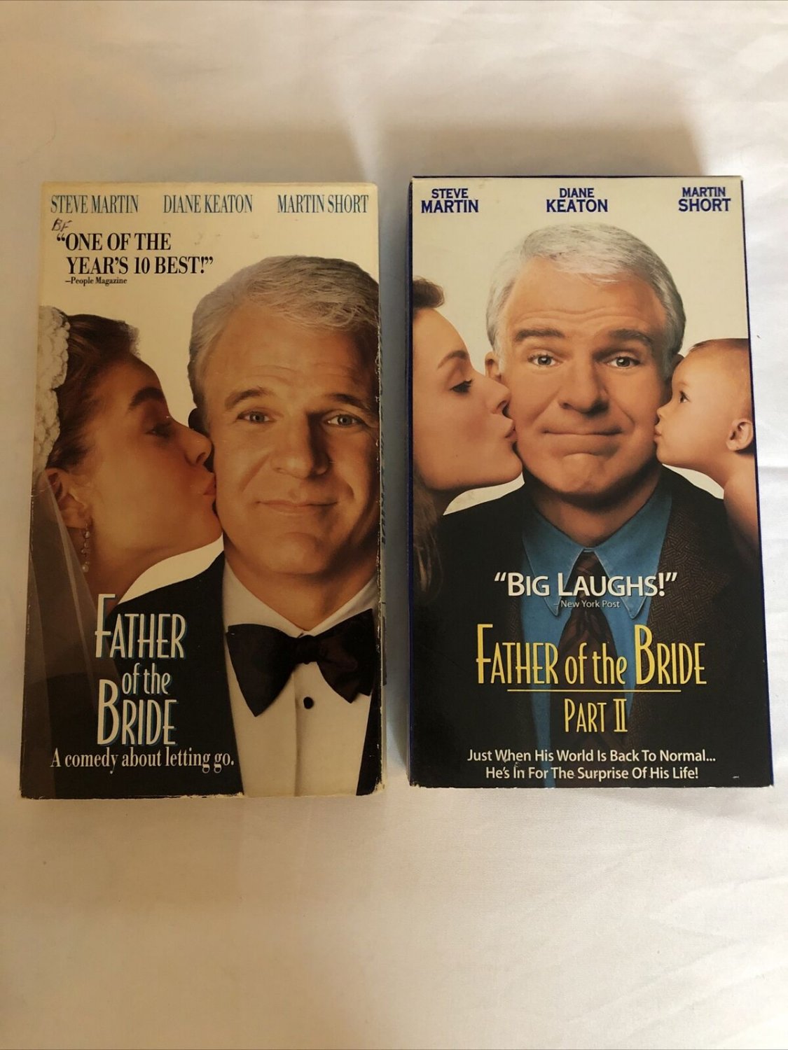 Father Of The Bride 1 AND 2 - 2 VHS Lot : Steve Martin