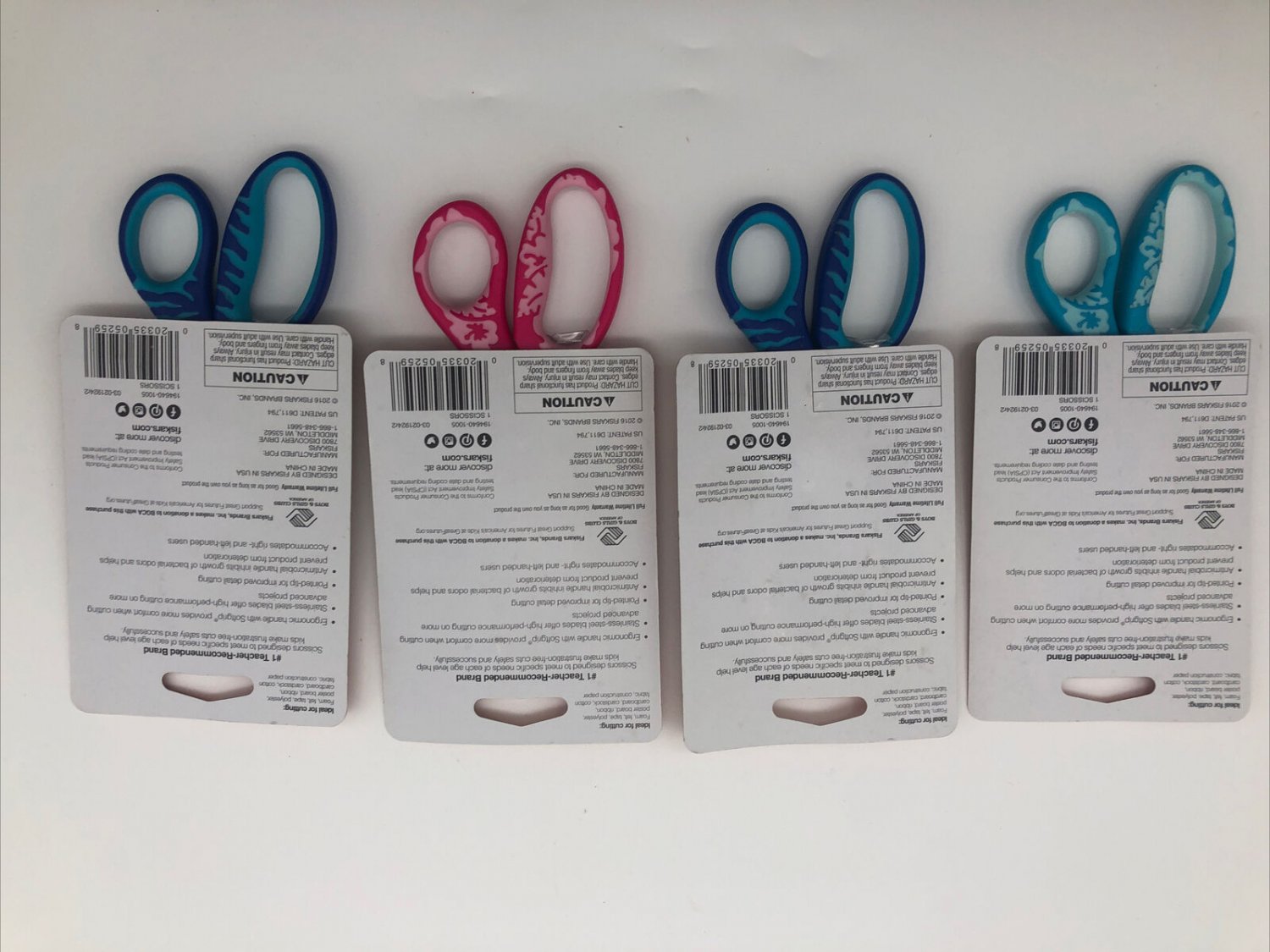 Fiskars 6" Comfort Grip STUDENTS Kids Scissors Age8+ Antimicrobial ...