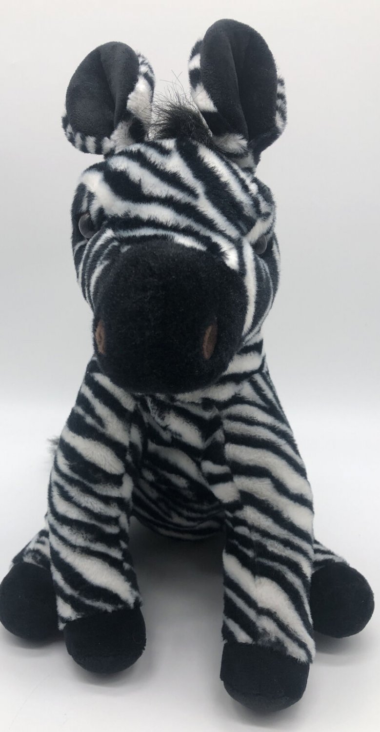 Wild Republic Zebra Plush 12” Stuffed Animal Safari Jungle Lovey Toy CLEAN