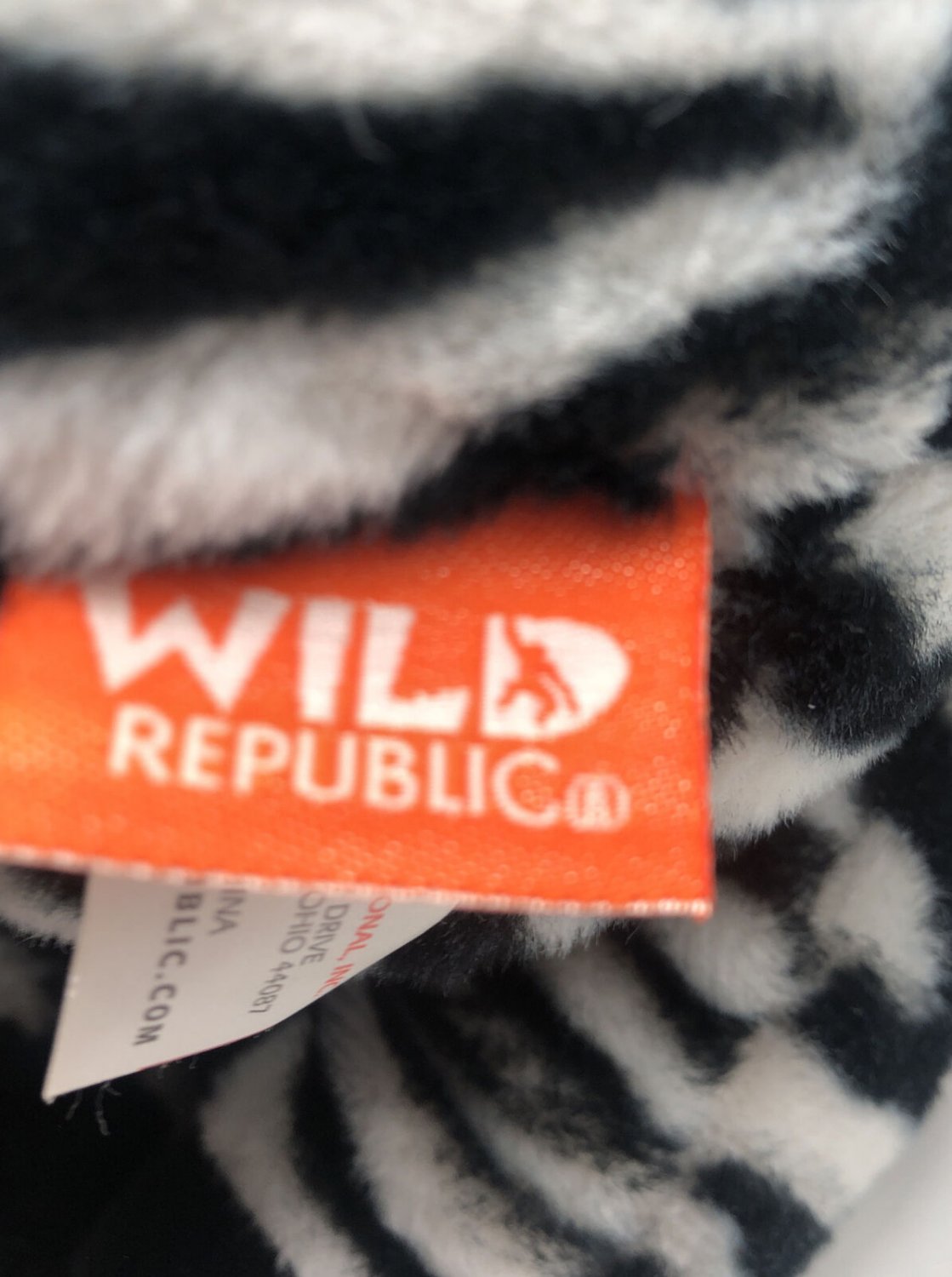 Wild Republic Zebra Plush 12” Stuffed Animal Safari Jungle Lovey Toy CLEAN